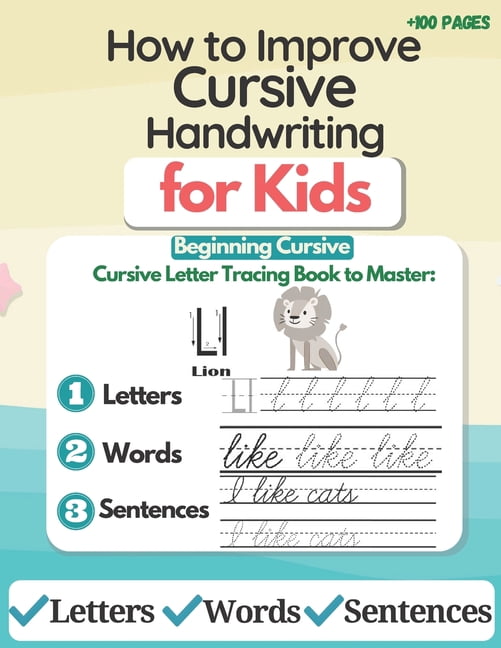 How to Improve Cursive Handwriting : Cursive writing practice Book to ...