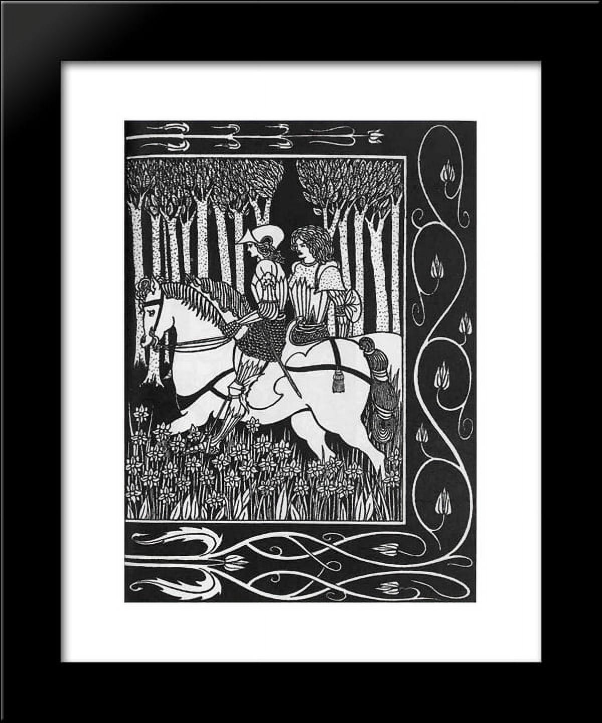How King Mark and Sir Dinadan Heard Sir Palomides II 20x24 Framed Art ...