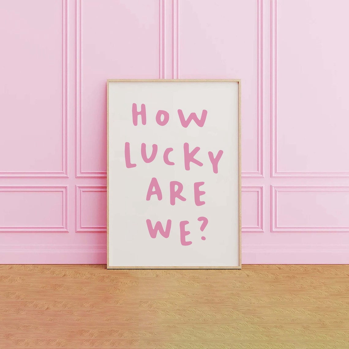 How Lucky Are We Poster Trendy Wall Art Dorm Room Cute College ...