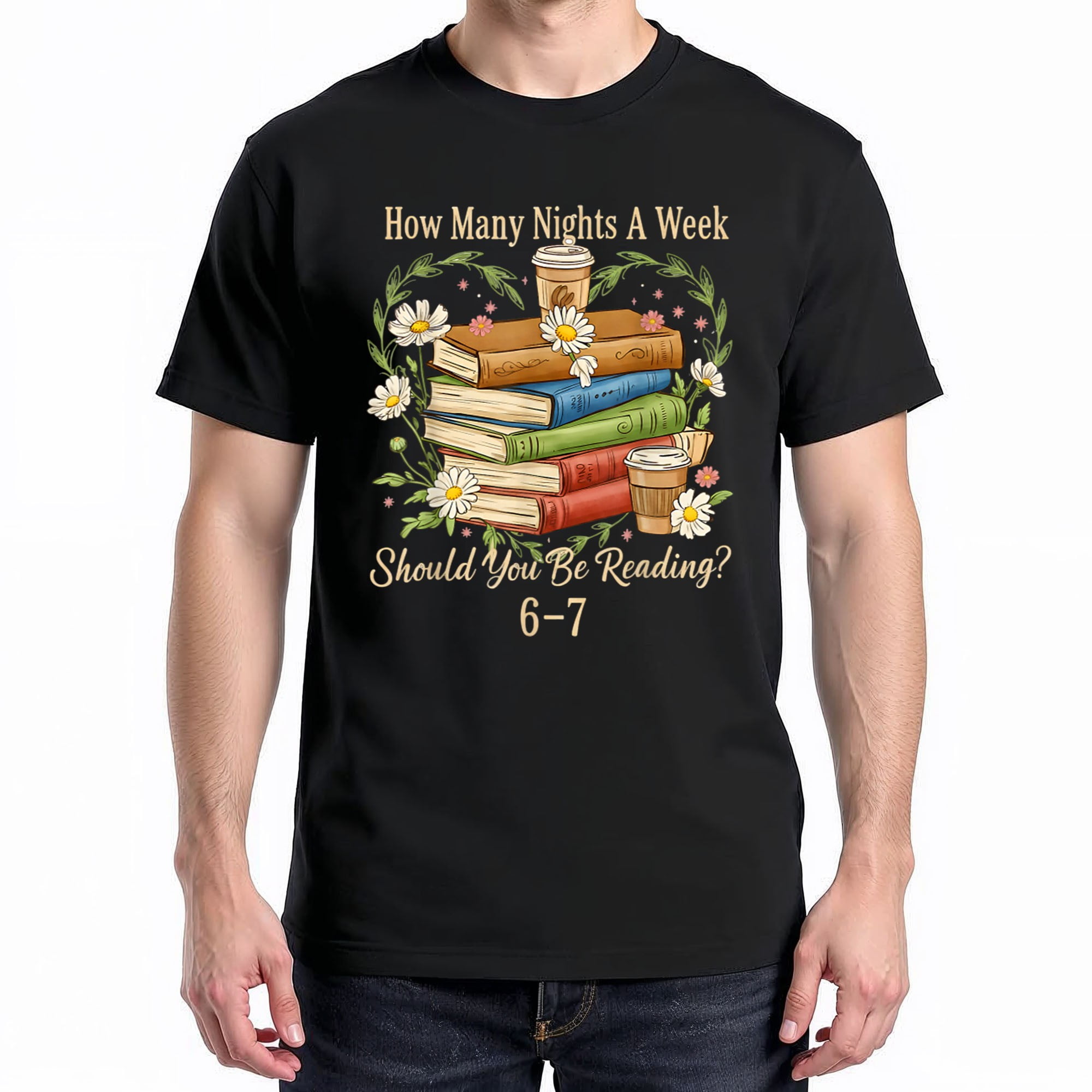 How Many Nights A Week Should You Be Reading T-Shirt – Book Meme Humor ...