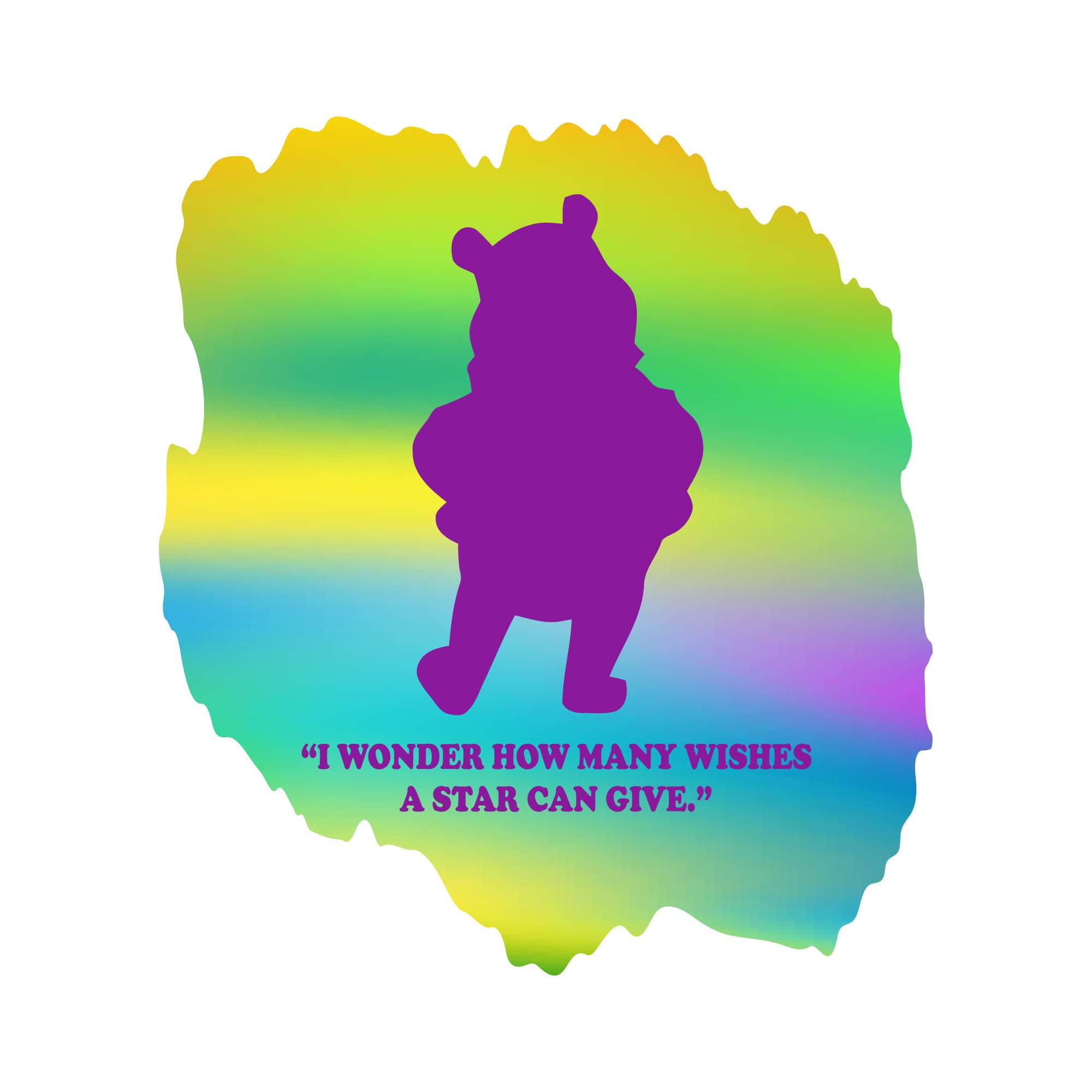 How Many Wishes A Star Can Give I Wonder Motivational Quote Vinyl Wall ...