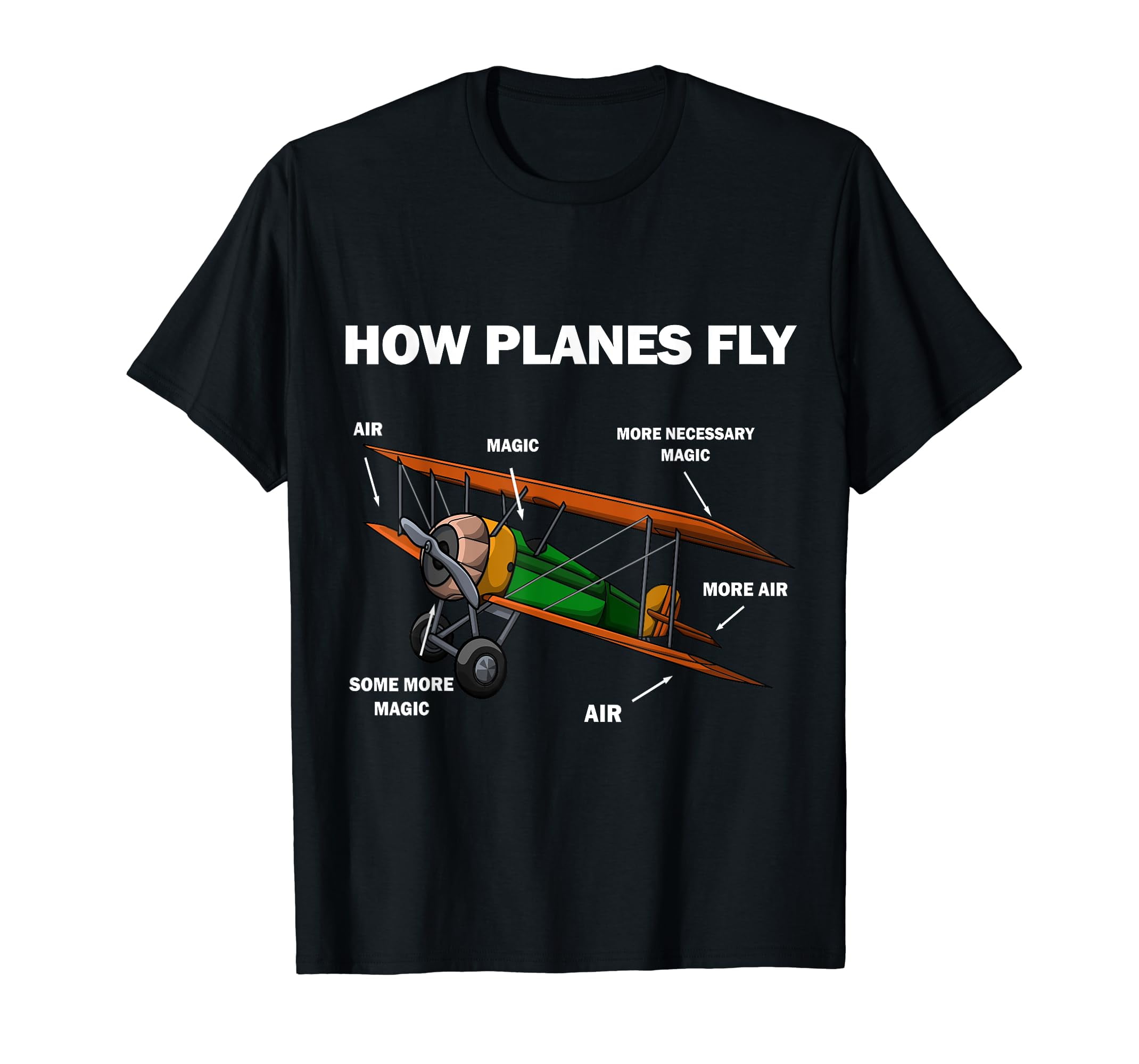 How Planes Fly Funny Airplane Magic T Shirt - Walmart.com