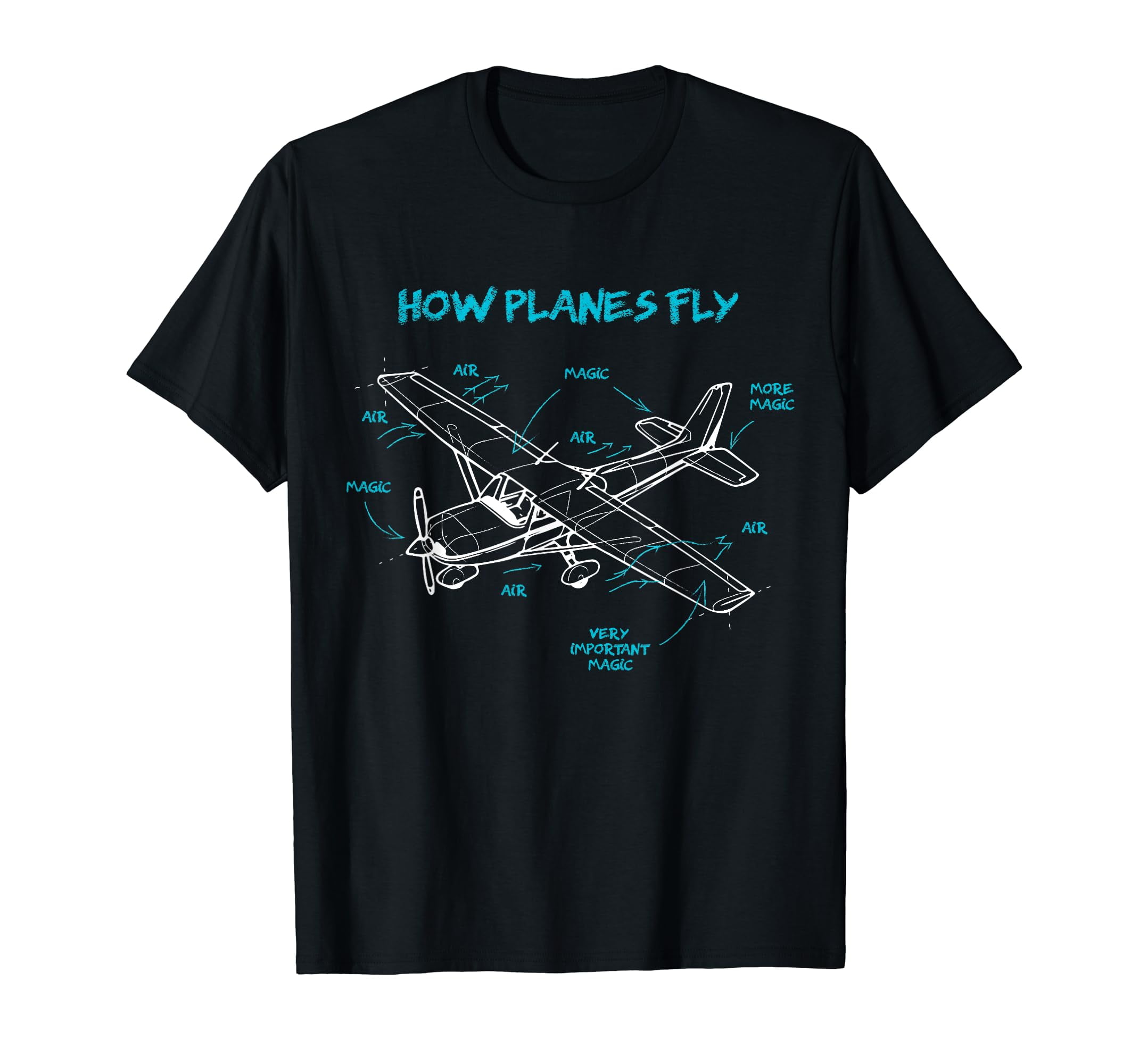 How Planes Fly Funny Aviation Gift RC Plane Pilot T-Shirt - Walmart.com