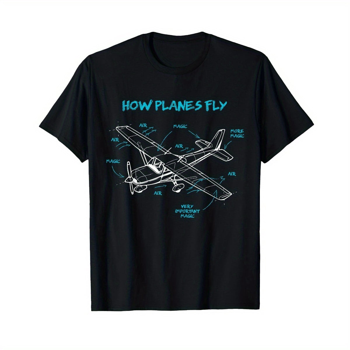 How Planes Fly How Planes Fly Aviation Pilot T-Shirt - Walmart.com