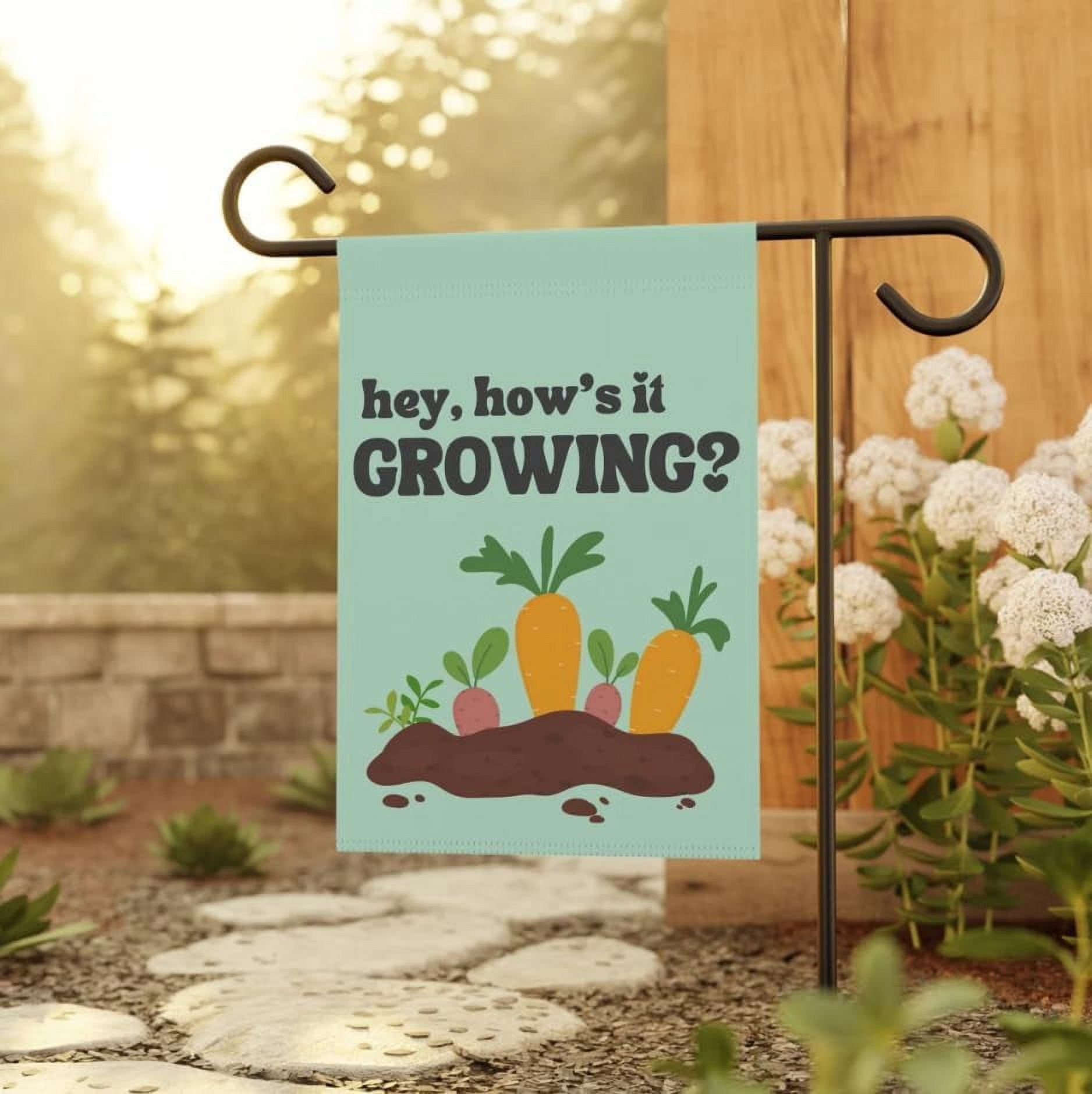 How'S It Growing Carrot Plant Planting Spring Summer Garden Flag Porch ...