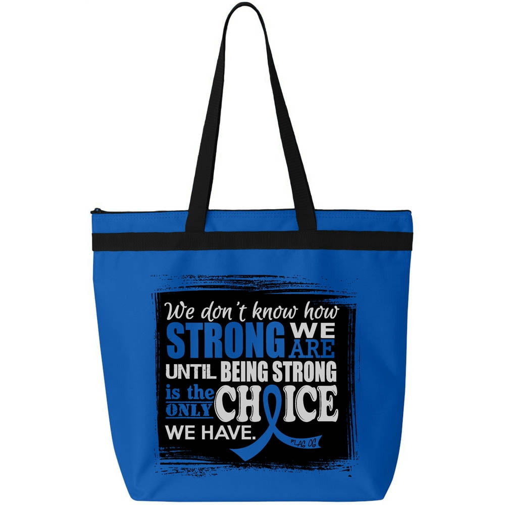 How Strong We Are Darcey Tote Bag for Colon Cancer, Rectal Cancer ...