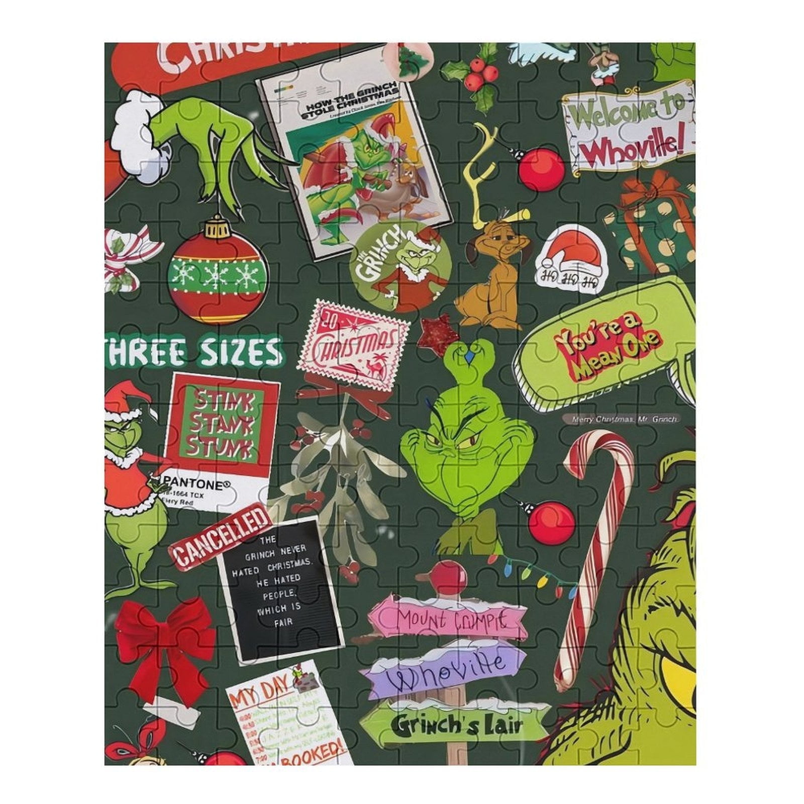How The G.rinch Stole Christmas Jigsaw Puzzles Interlocking puzzles for ...