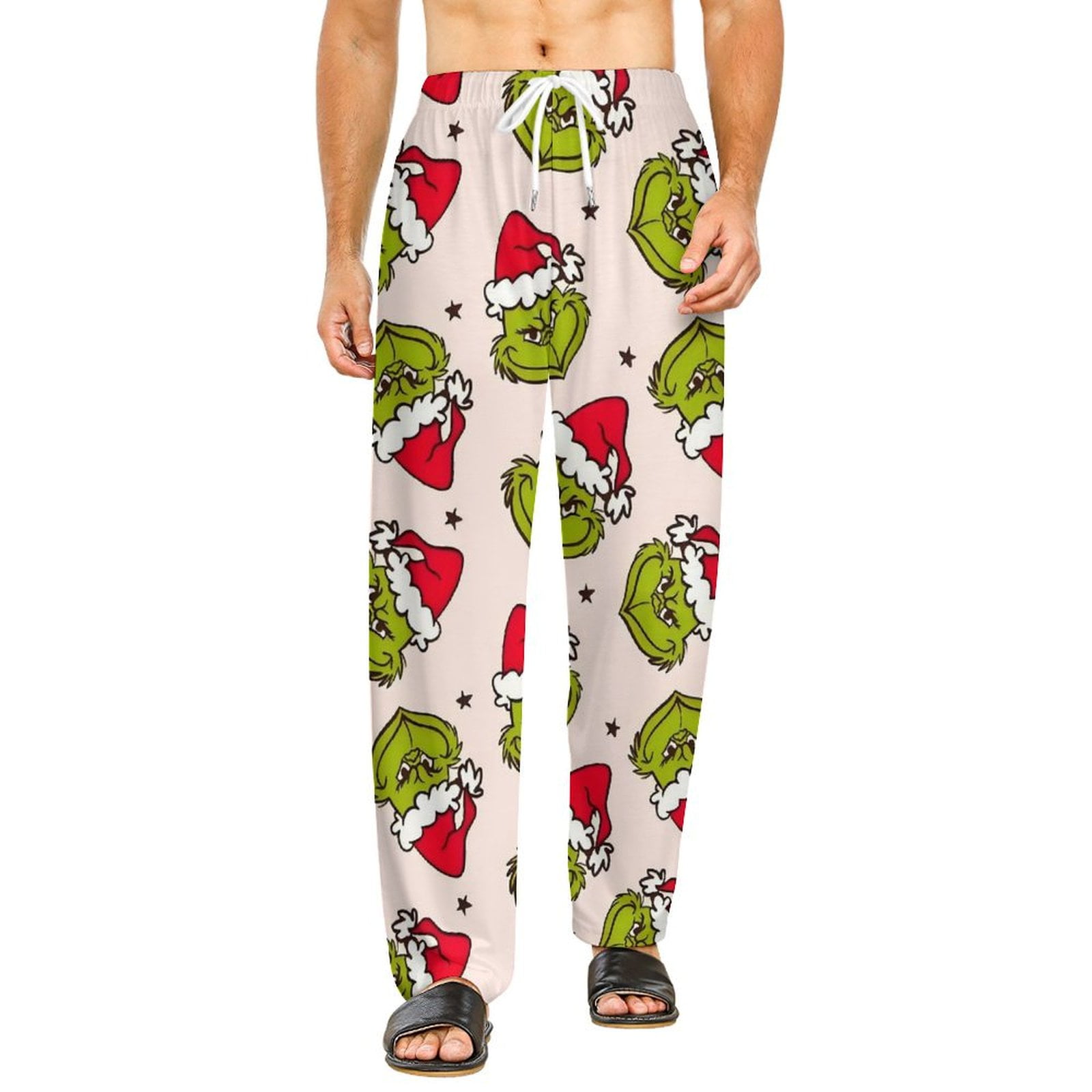 How The G.rinch Stole Men's elastic waist straight leg pajama pants M ...