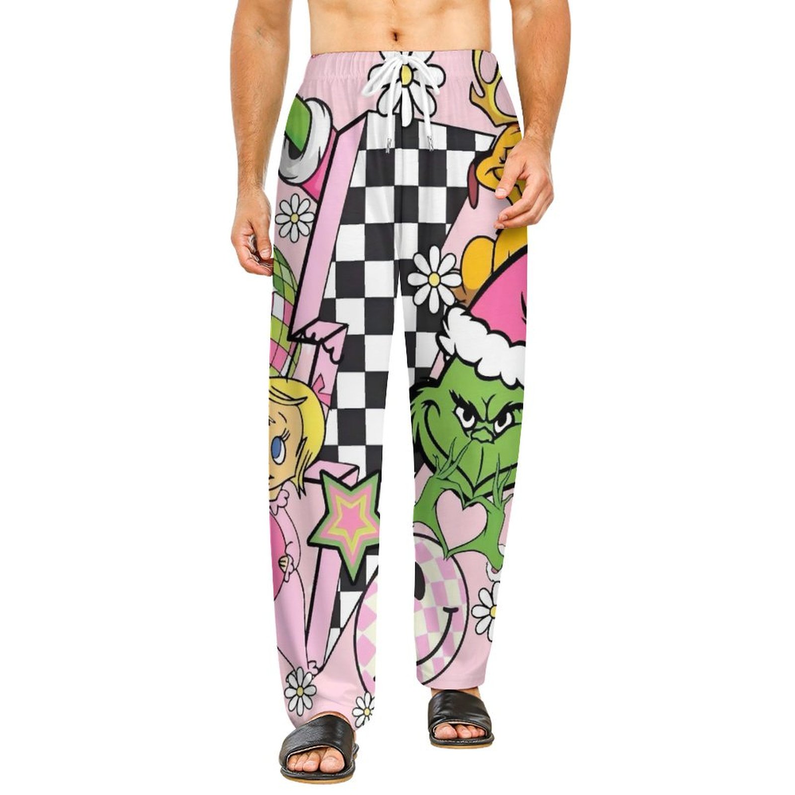 How The G.rinch Stole Men's elastic waist straight leg pajama pants XL ...