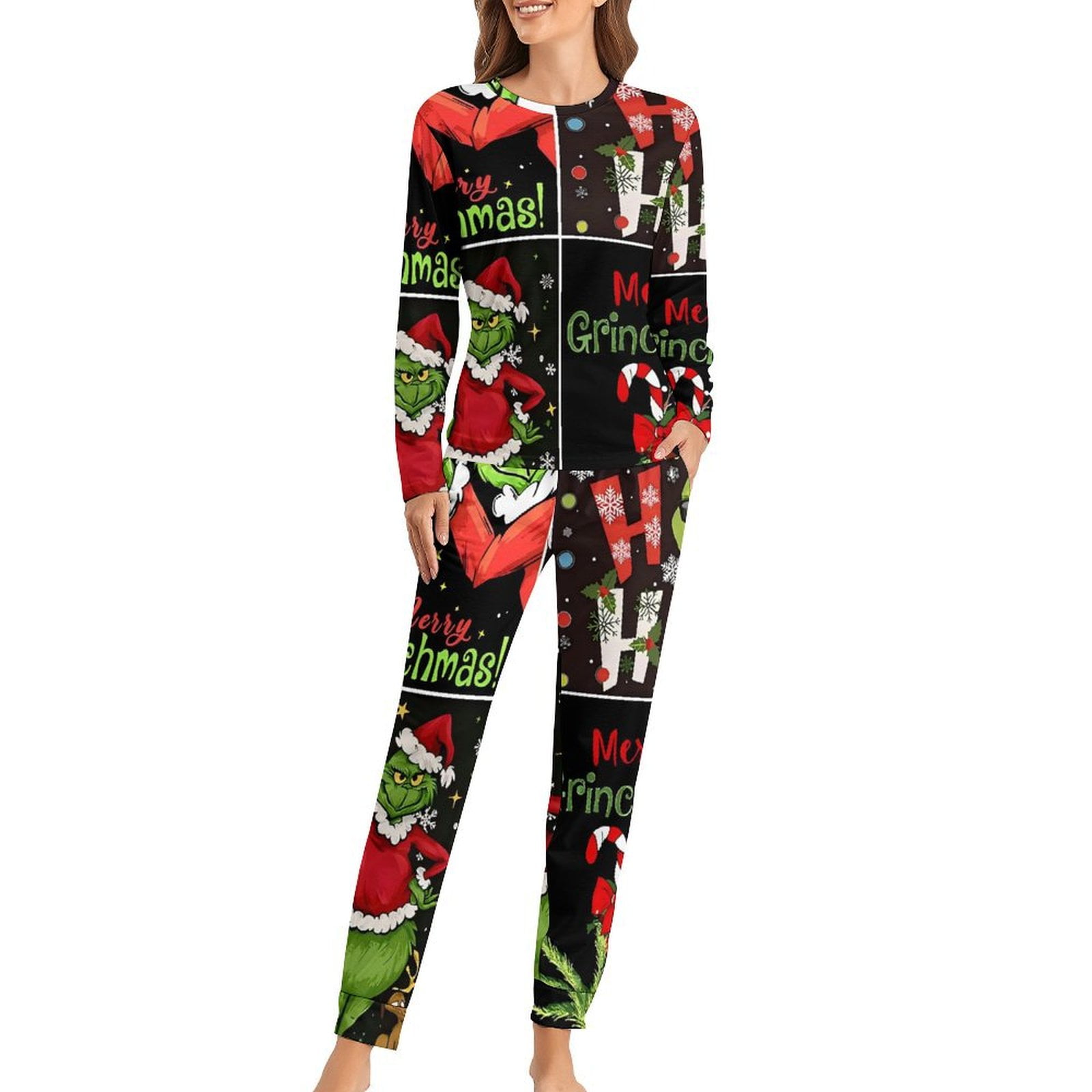 How The G.rinch Stole Women's Pajamas and Home Clothes Set 4XL ...