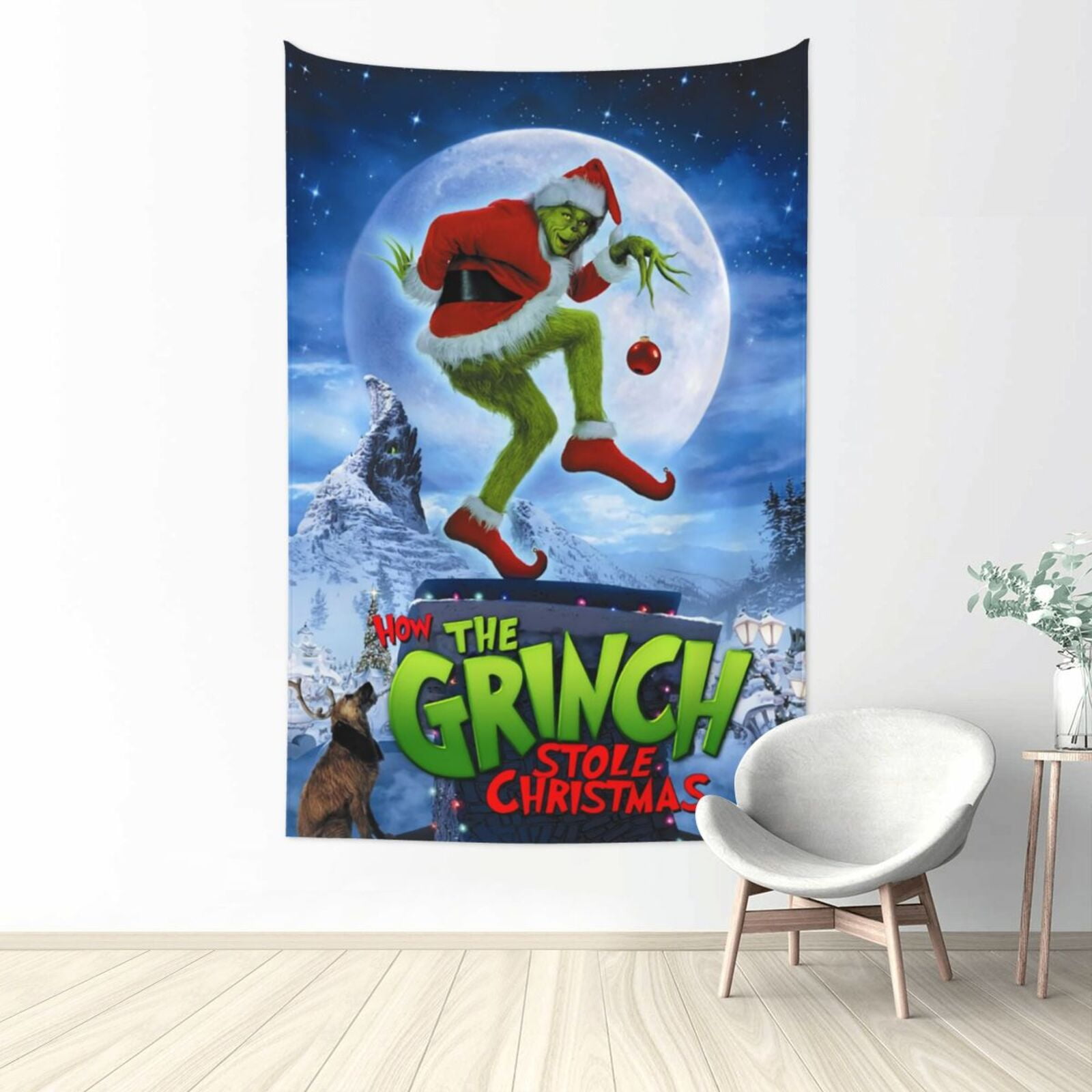 How The Grinch Stole Christmas Bedroom Tapestry, King Size, Wall ...