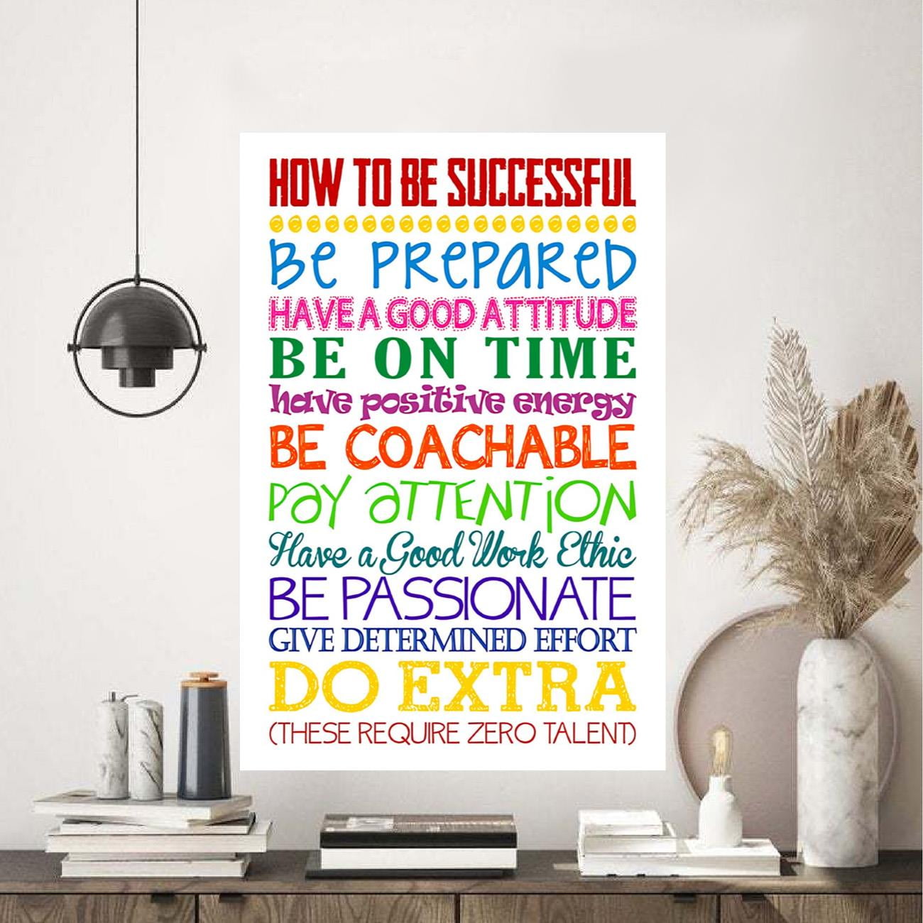 How To Be Successful Vertical Poster 16 x 24 Inch Poster - Walmart.com