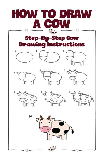 How To Draw A Cow For Kids