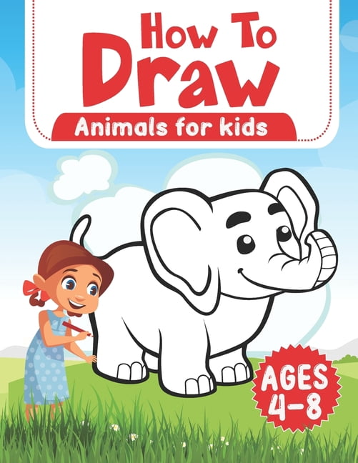 How To Draw Animals For Kids Ages 4-8: An Easy To Follow Grid Drawing ...