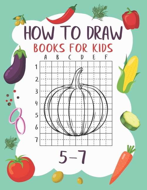 How To Draw Books For Kids 5-7: A Fun and Simple Grid Copy Method ...