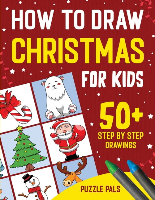 How To Draw Christmas Characters: 50+ Festively Themed Step By Step ...
