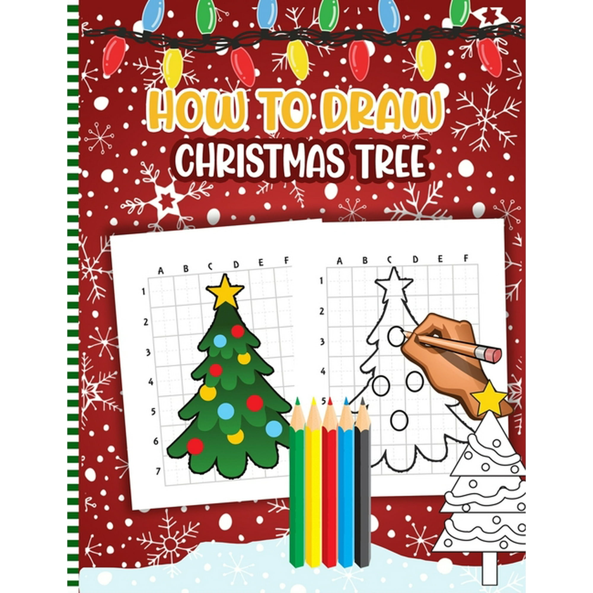 Christmas Tree Drawing For Children