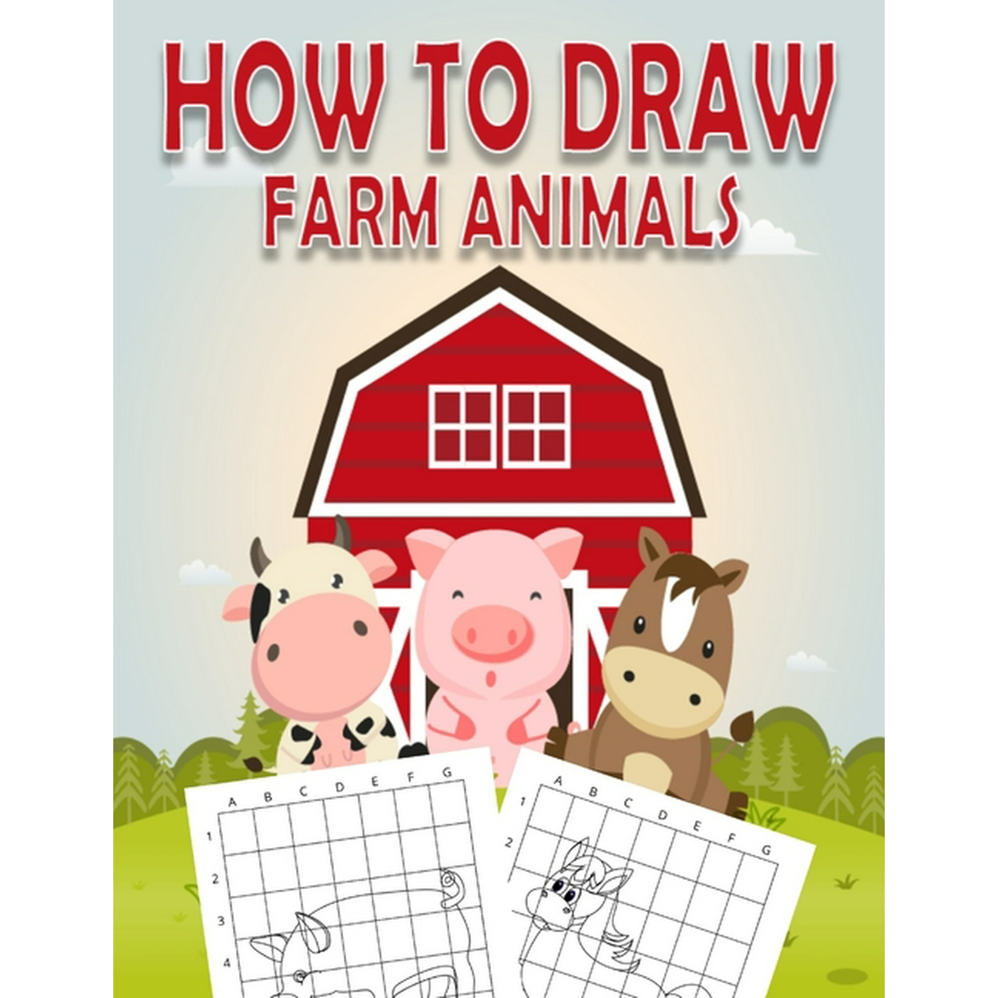 Simple Farm Animal Drawings