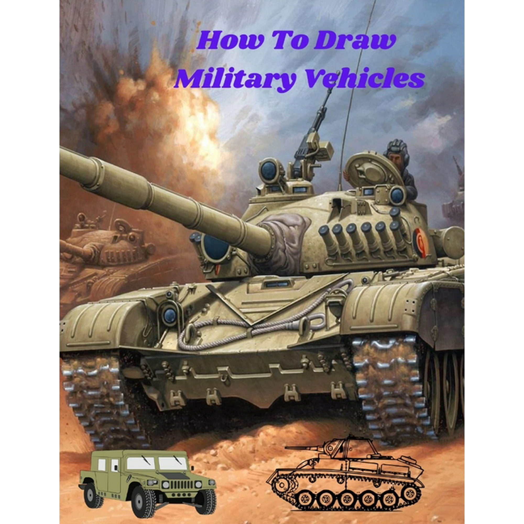 Drawings Of Army Tanks Step By Step