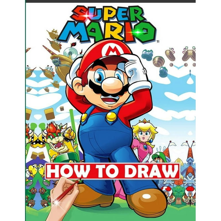 How To Draw Mario Cartoon Characters Drawing Easy Step How To Draw