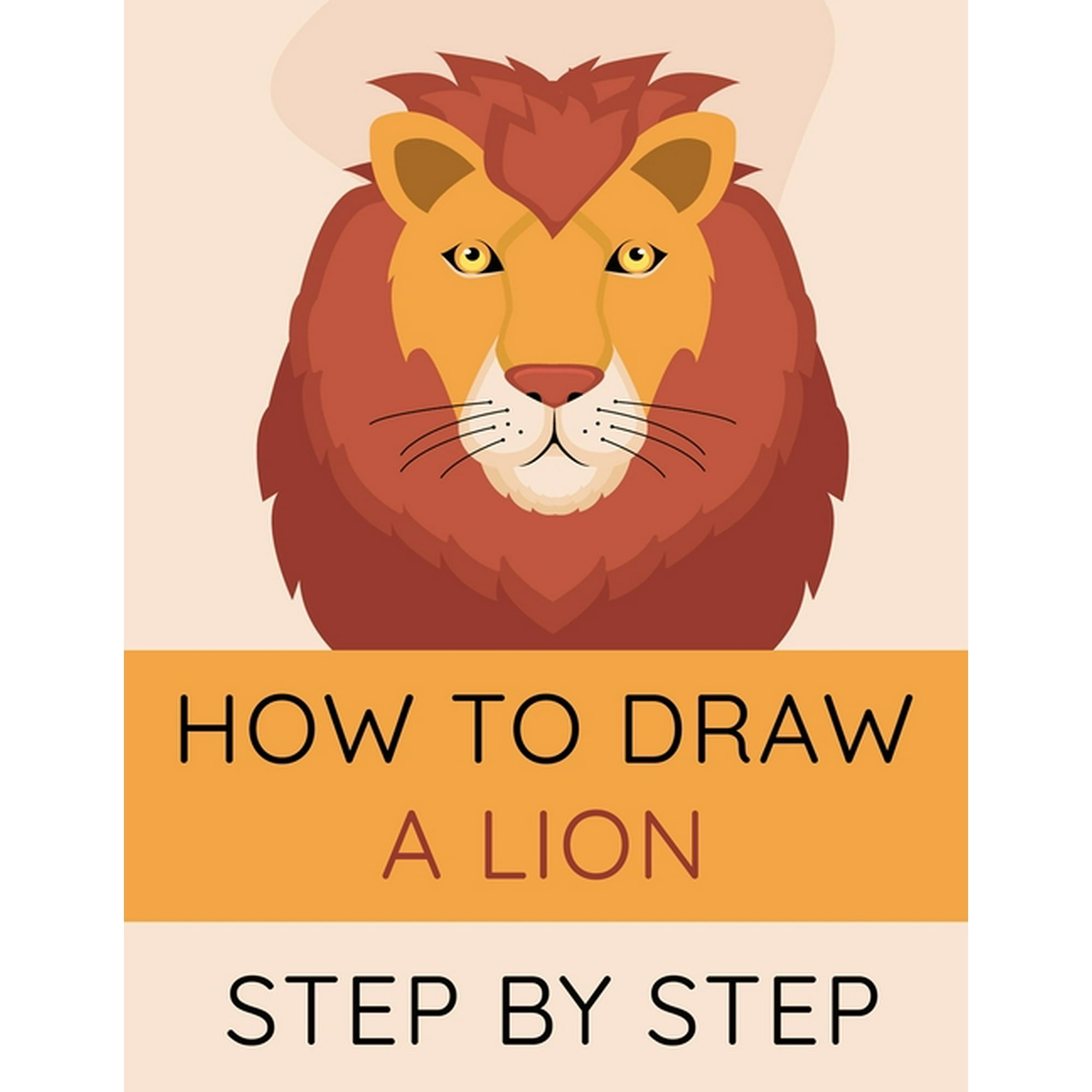 How To Draw A Lion Face Step By Step For Kids
