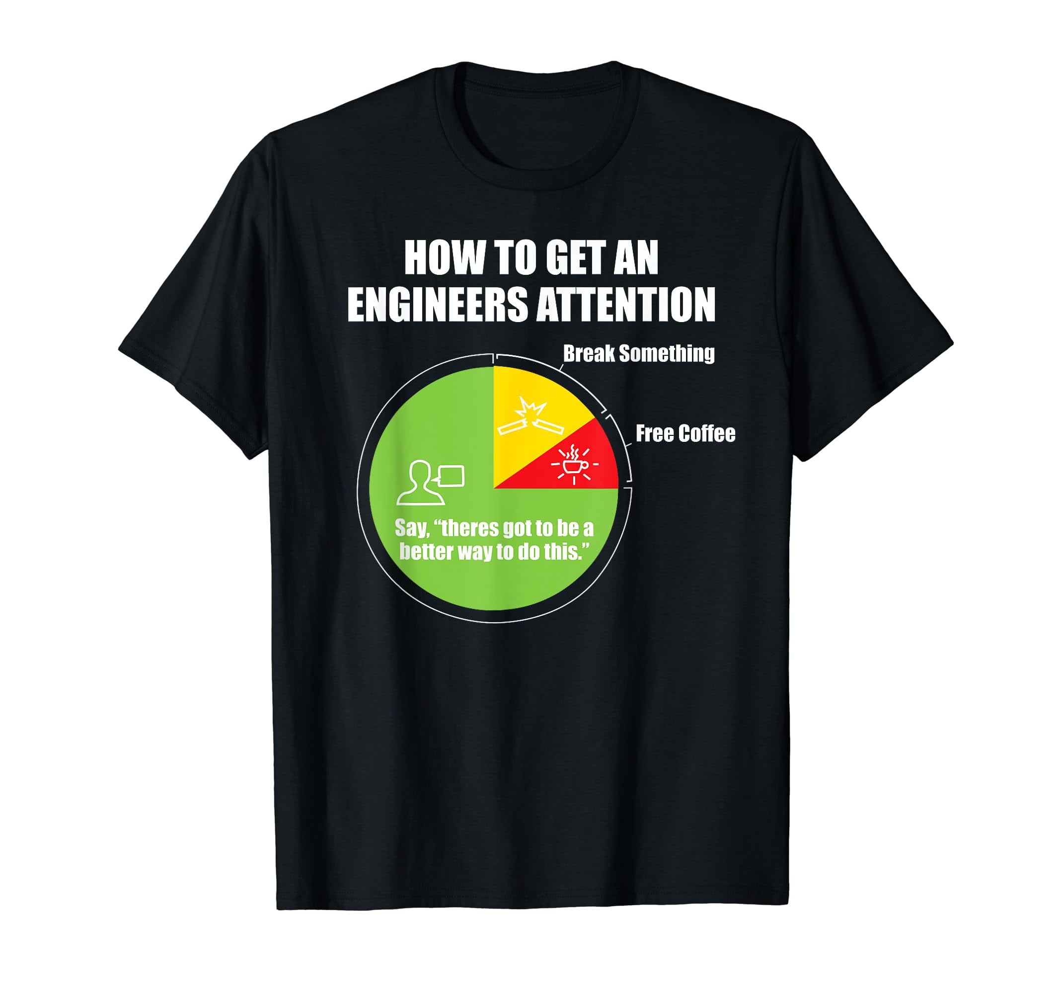 How To Get An Engineers Attention: Engineering Funny T-Shirt - Walmart.com