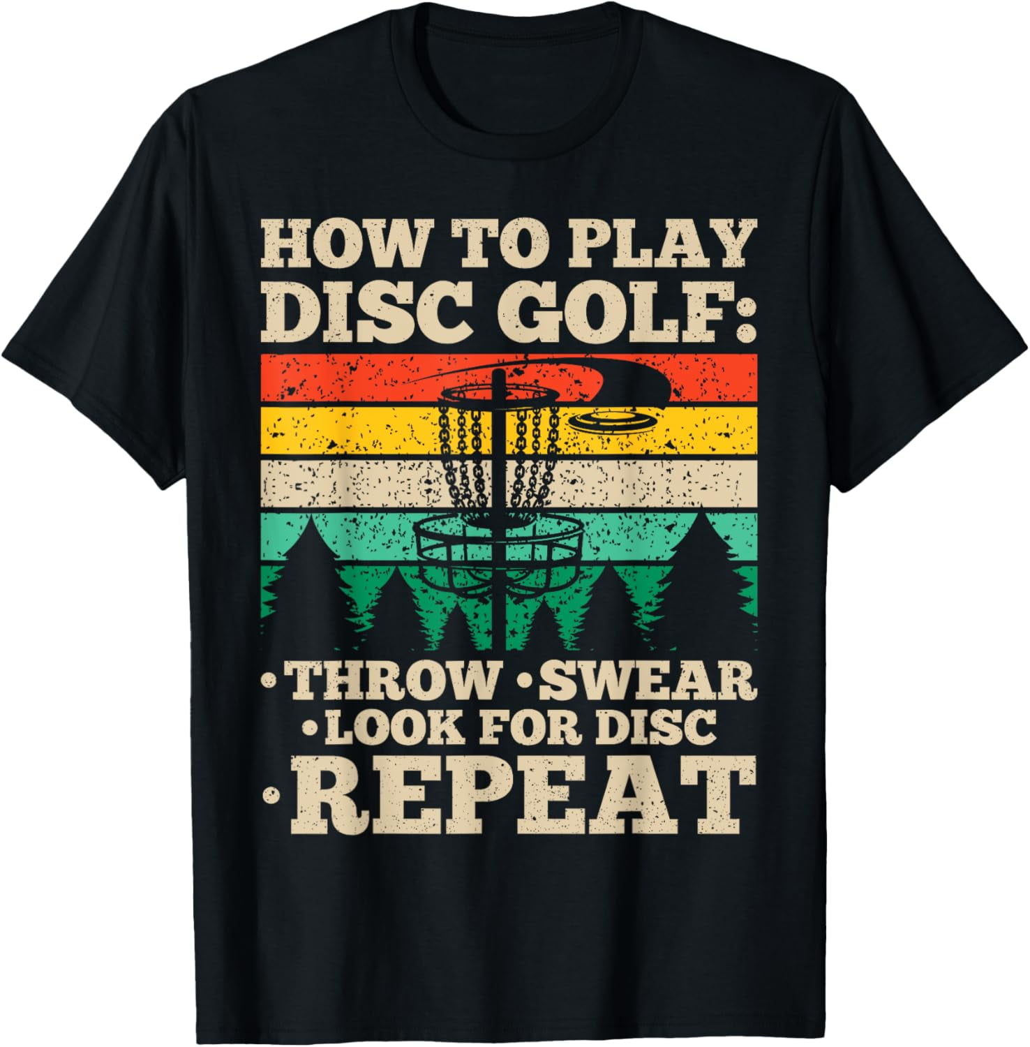 How To Play Disc Golf Retro Gifts For Disc Golfers Funny Creative ...