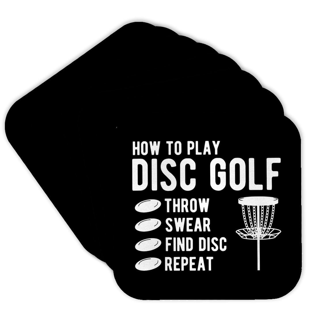 3drose, How to Play Disc Golf Throw Curse Find Disc Repeat. White on ...