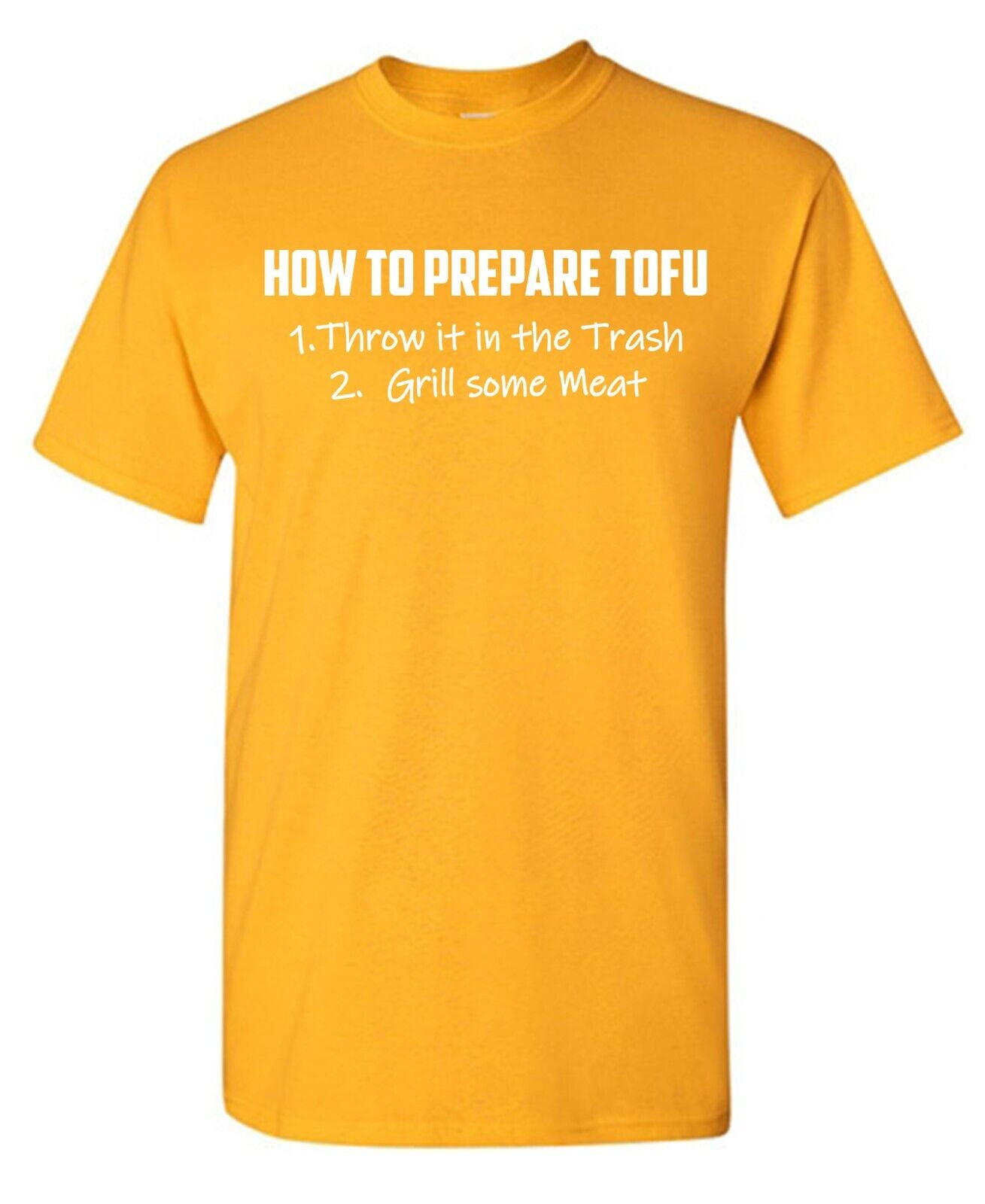 How To Prepare Tofu Sarcastic Humor Graphic Novelty Funny T Shirt ...