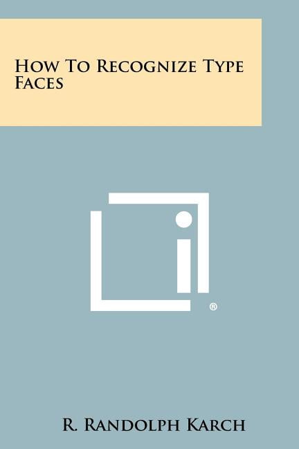 How To Recognize Type Faces - Walmart.com