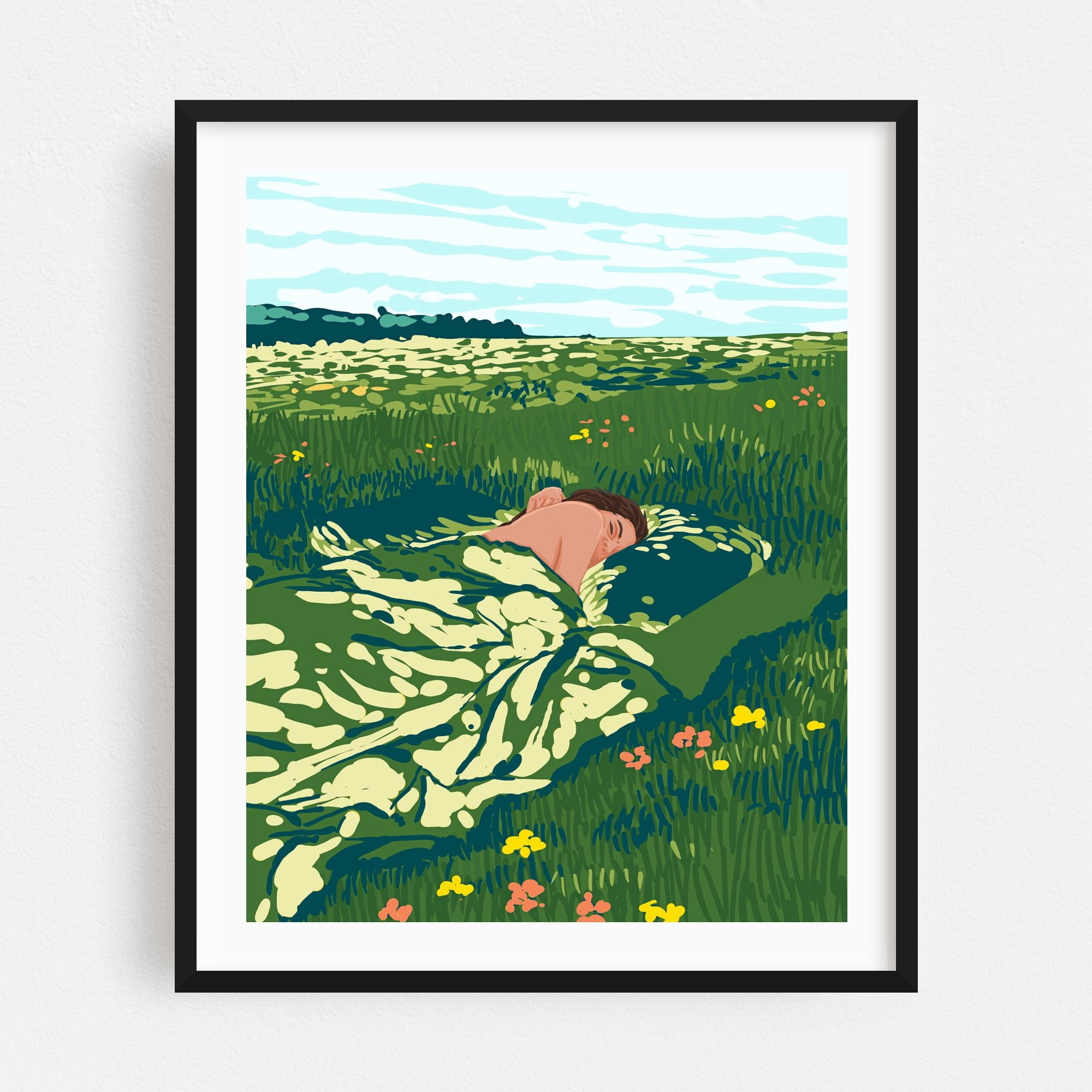 How To Take a Nap - Painting Landscape Nature Pastoral Scenic Summer ...