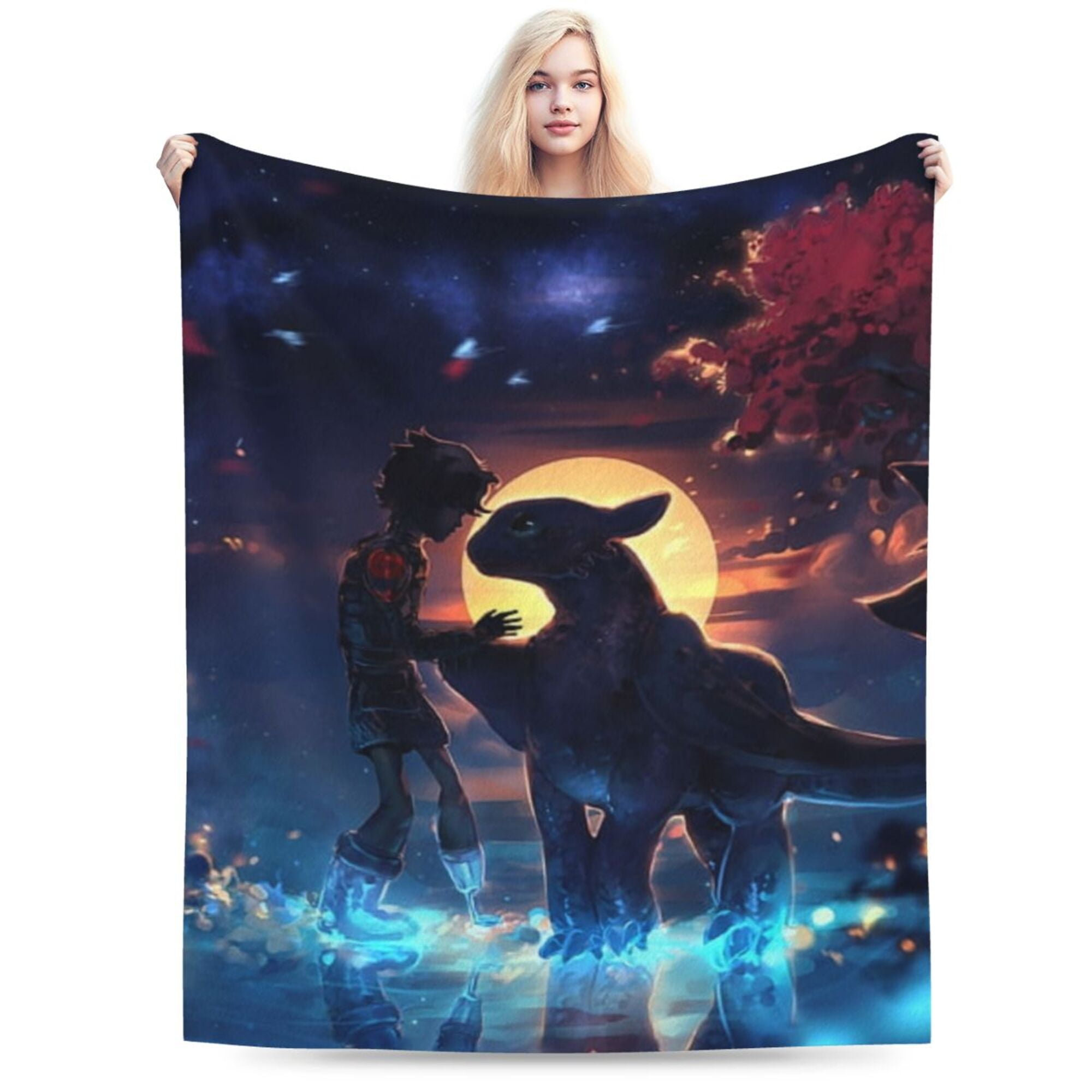 How To Train Your Dragon Blanket, Super Soft Throw Blanket for Bed ...