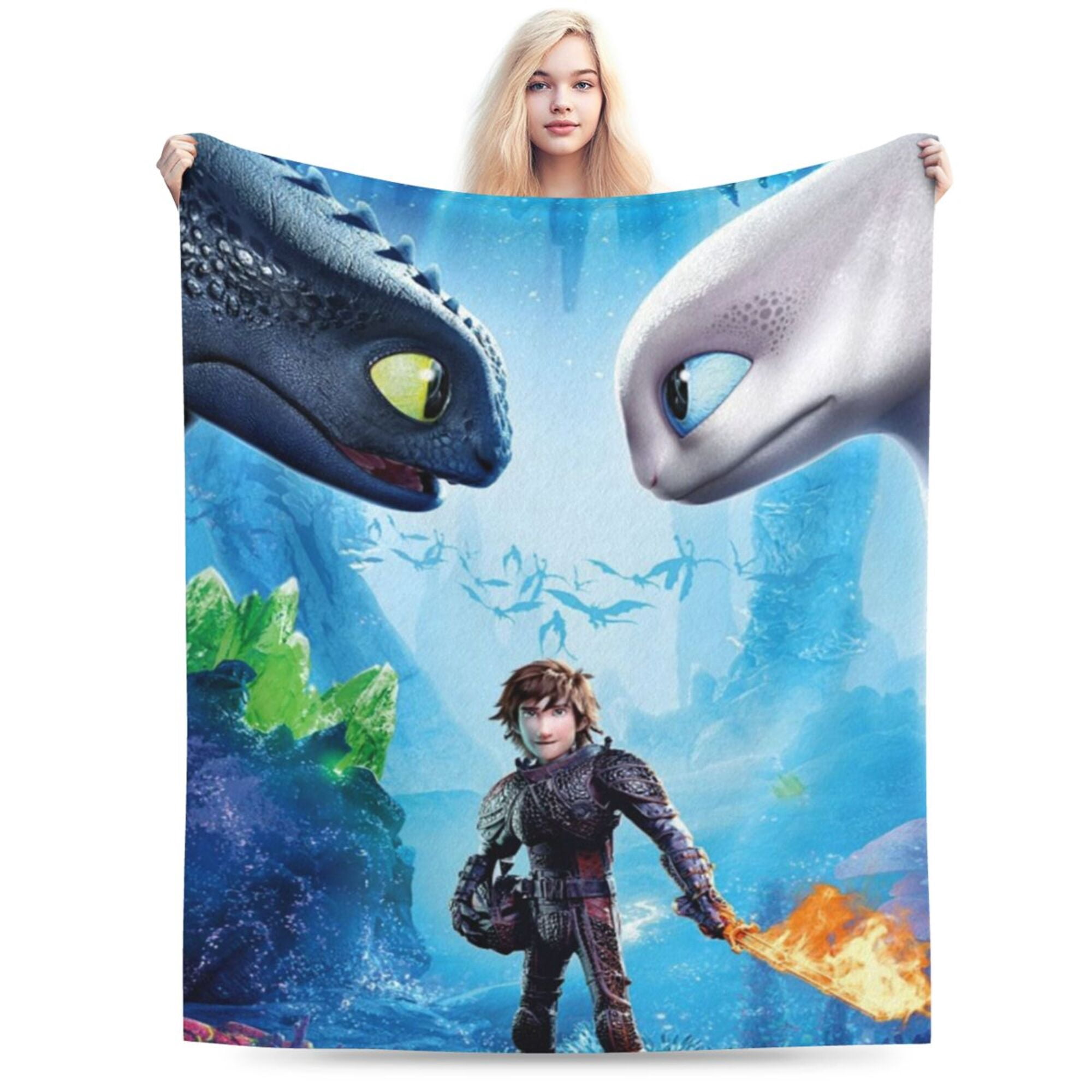 How To Train Your Dragon Blanket, Super Soft Throw Blanket for Bed ...