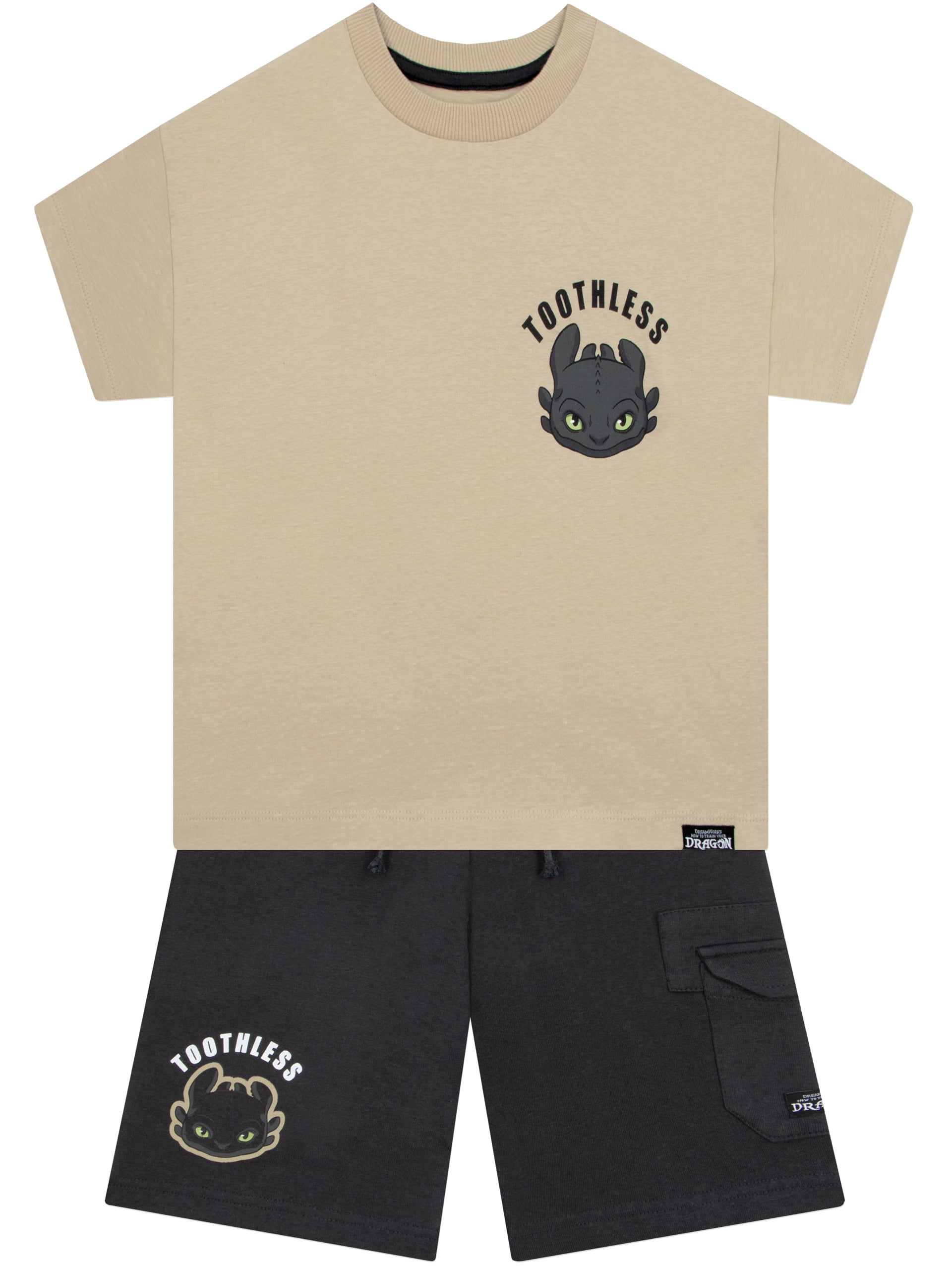 How To Train Your Dragon Boys Outfit Set Beige Sizes 6-14 - Walmart.com