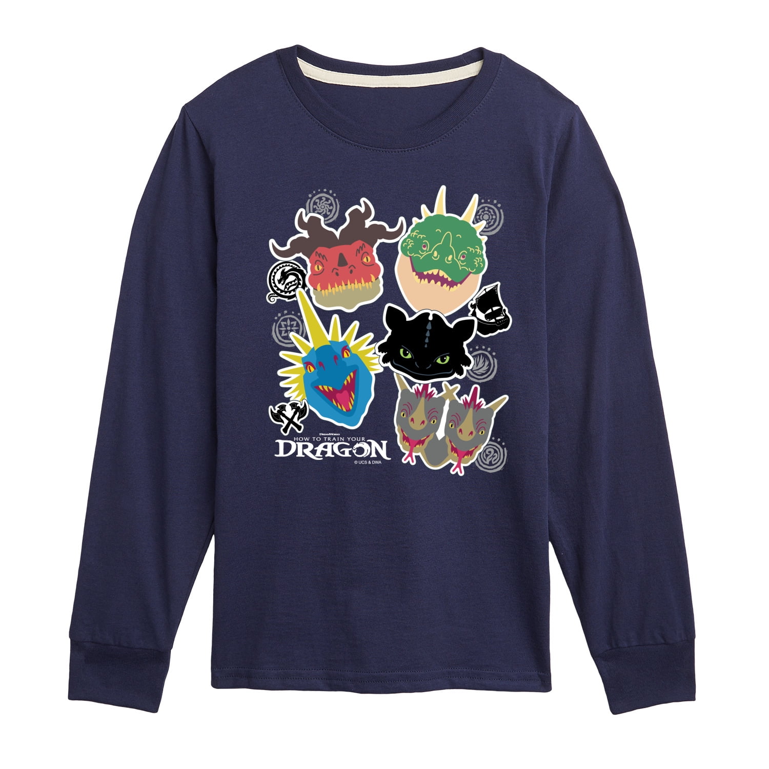 How To Train Your Dragon - Dragons - Toddler And Youth Long Sleeve Tee ...