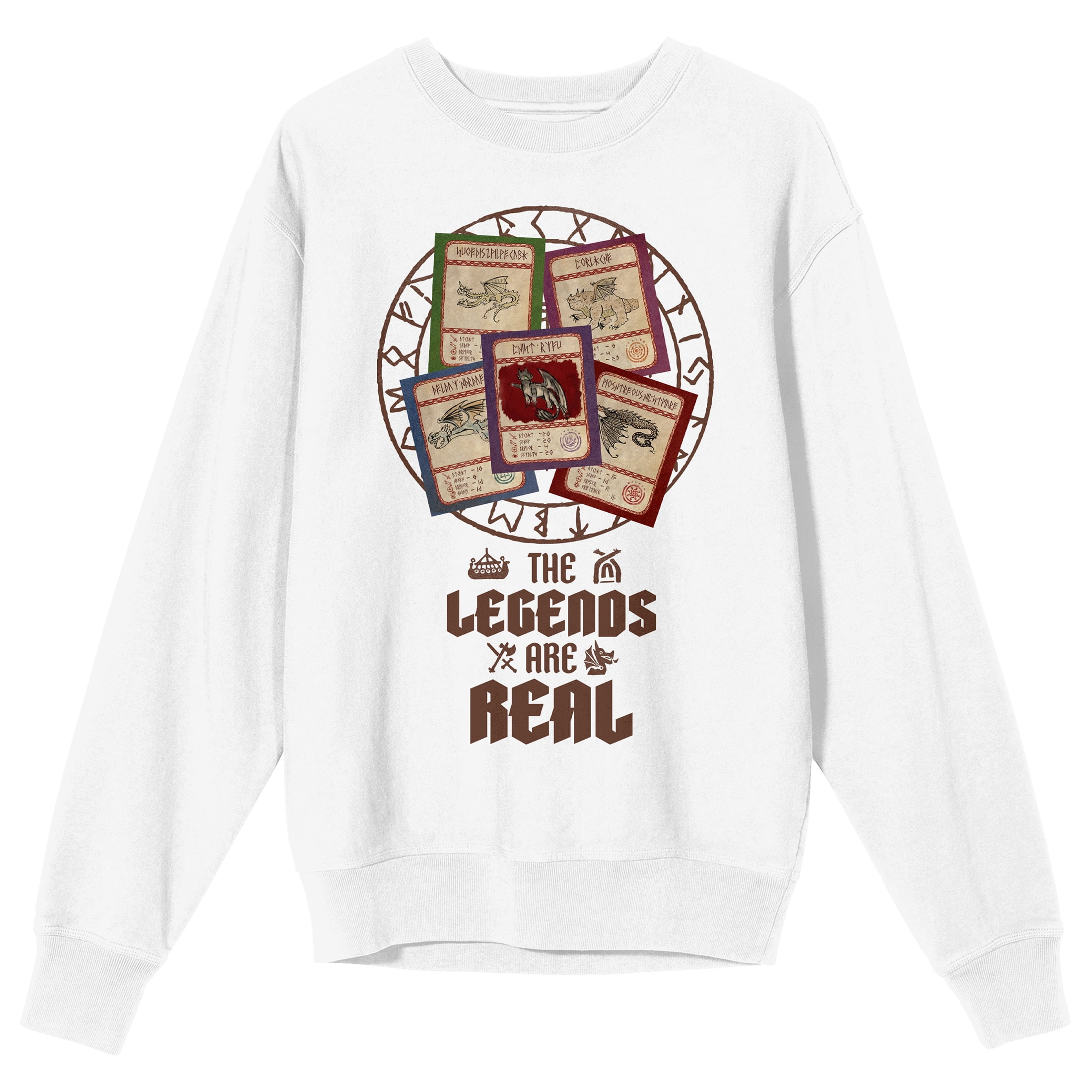 How To Train Your Dragon The Legends Are Real Dragon Cards Adult White ...