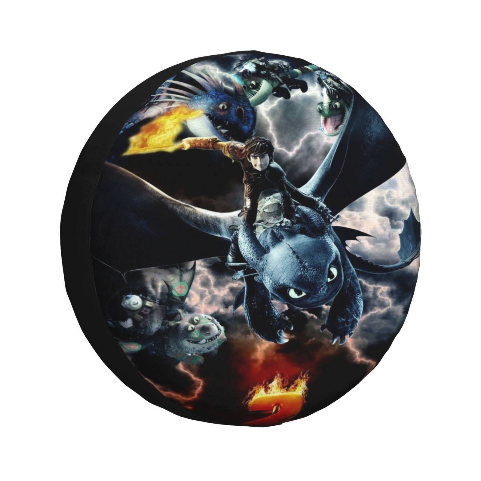 How To Train Your Dragon Toothless Spare Tire Cover Waterproof Dust ...