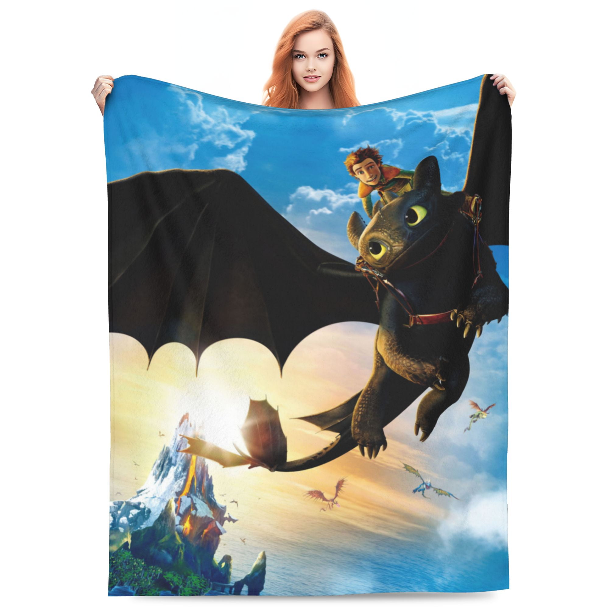 How To Train Your Dragon Toothless Blanket Flannel Fleece Bed Blanket ...