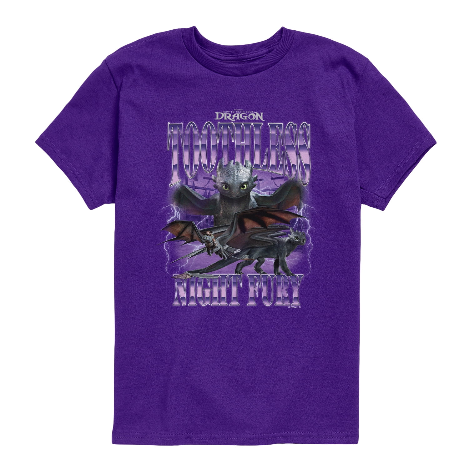 How To Train Your Dragon - Toothless Collage - Youth Short Sleeve ...