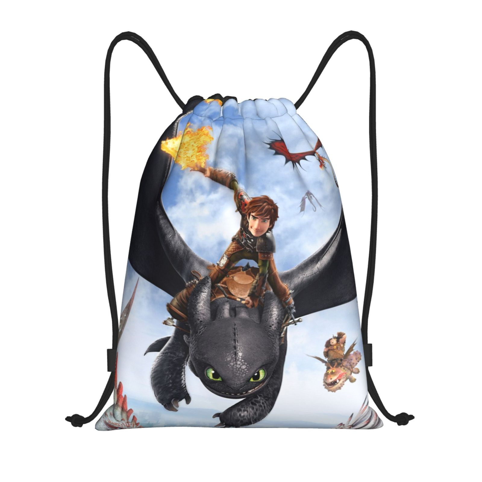 How To Train Your Dragon Toothless Drawstring Backpack Adjustable ...