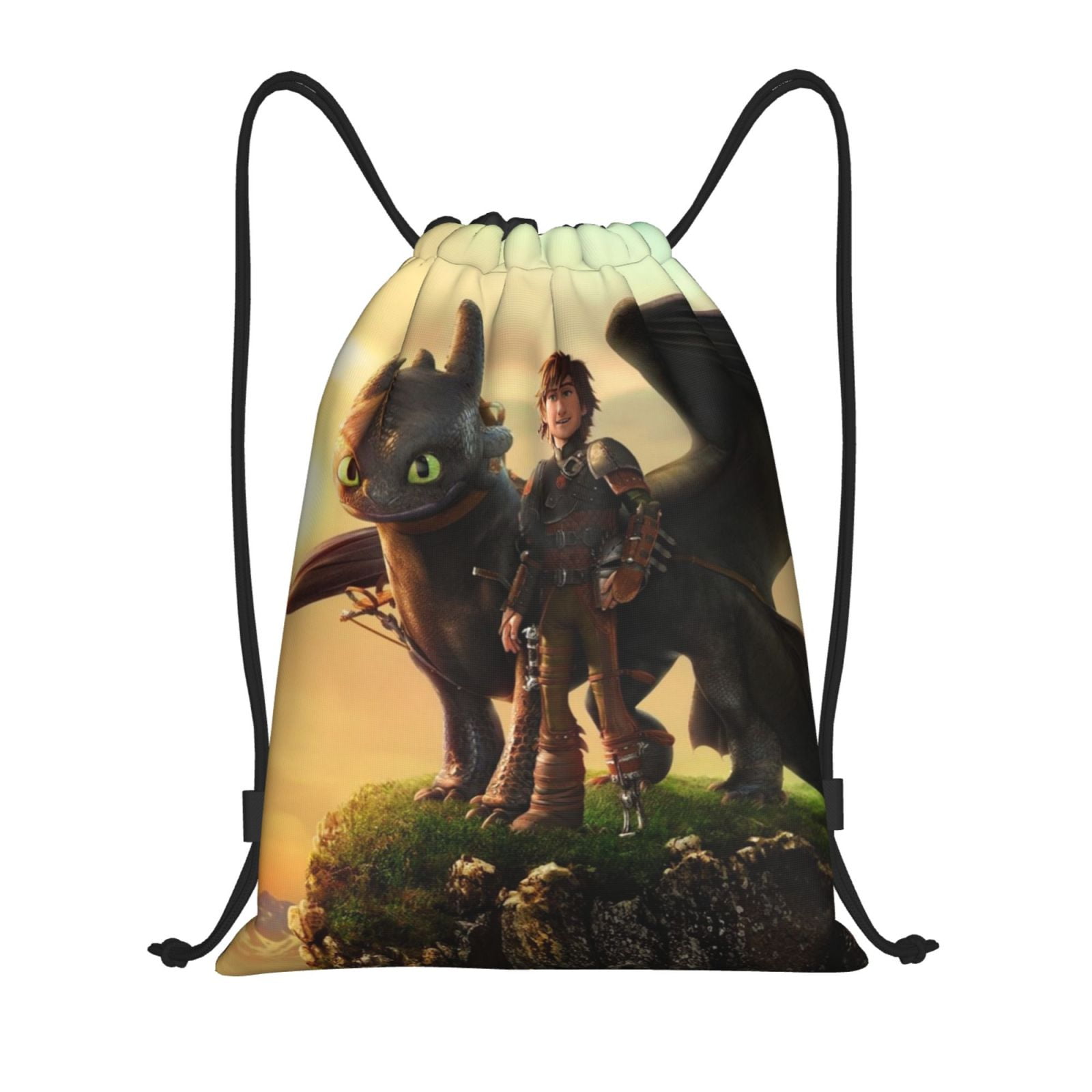 Train Your Dragon Toothless Drawstring Backpack Adjustable Sports Gym ...