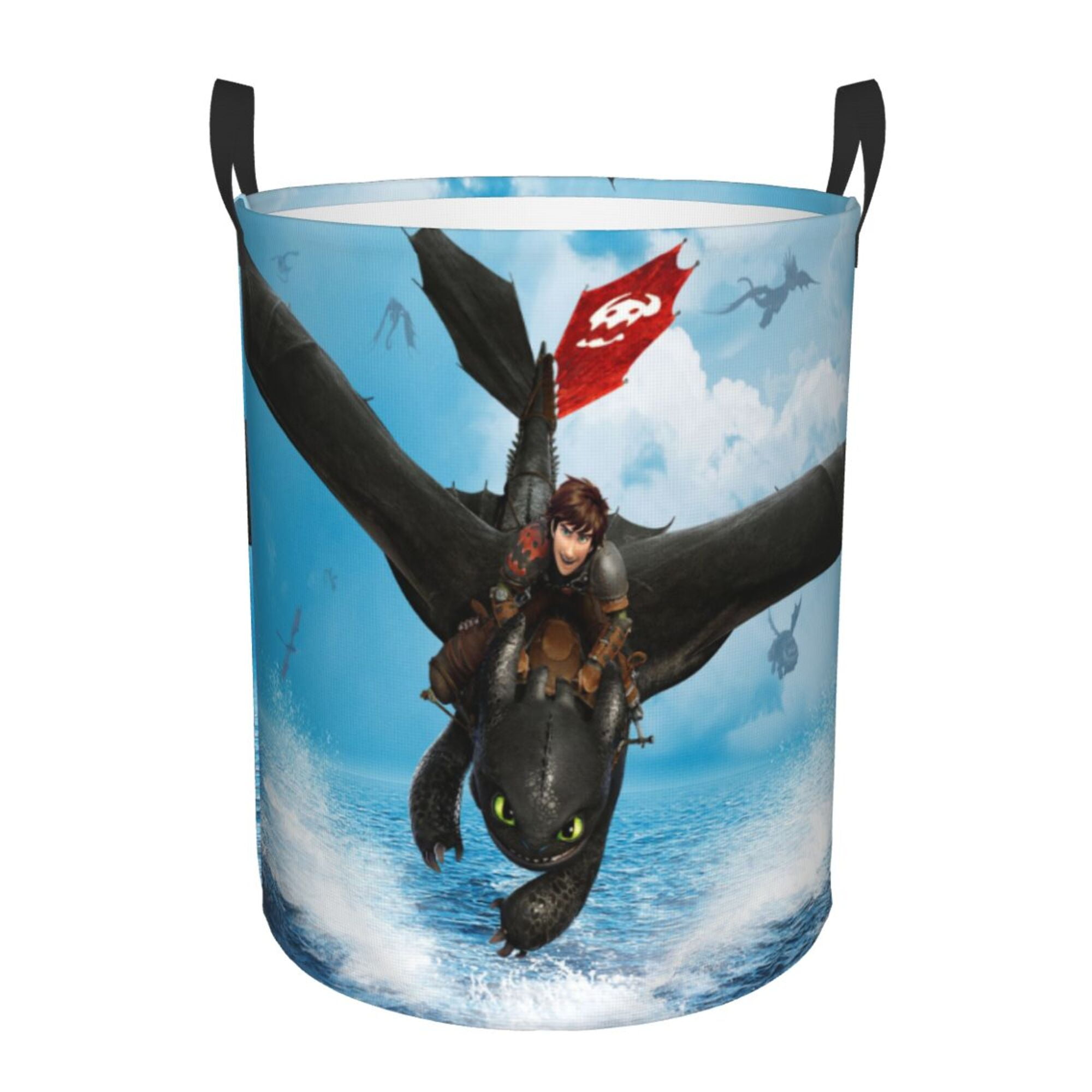 How To Train Your Dragon Toothless Large Laundry Hamper Basket Durable Oxford Fabric Waterproof ...