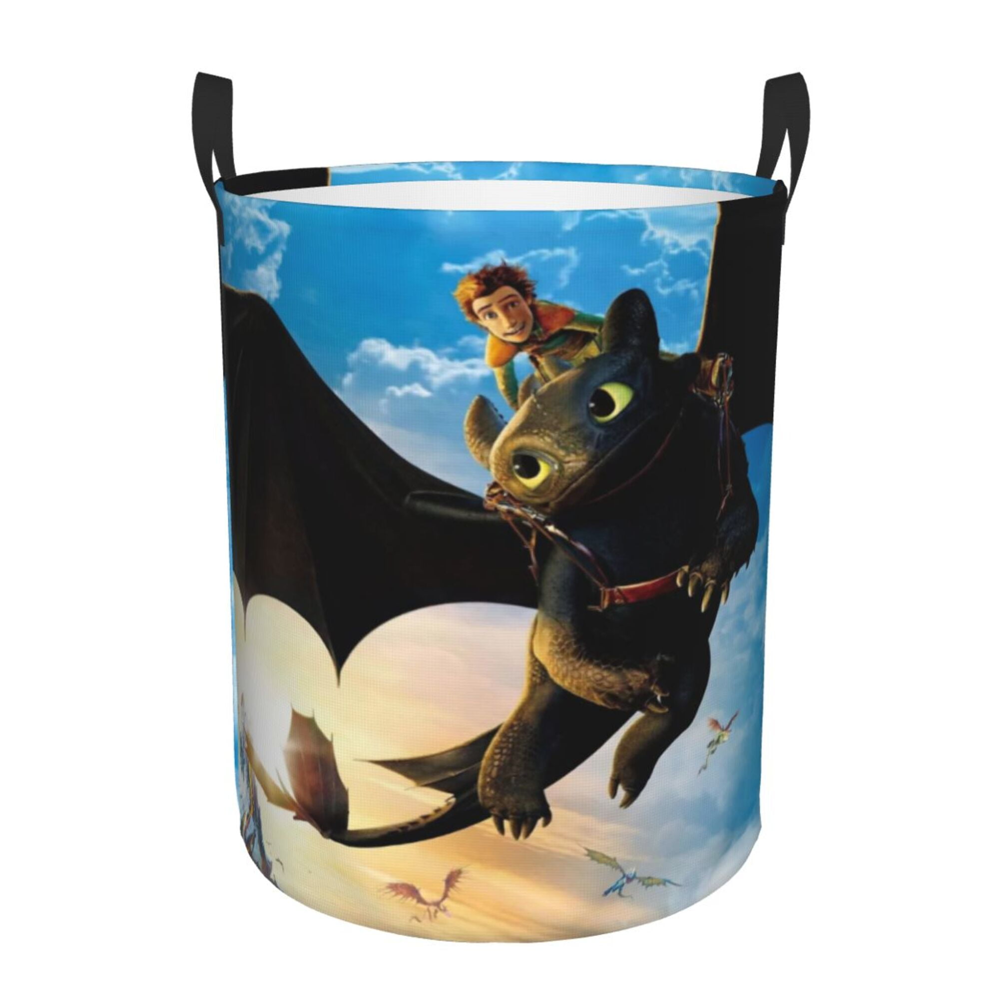 How To Train Your Dragon Toothless Large Laundry Hamper Basket Durable ...