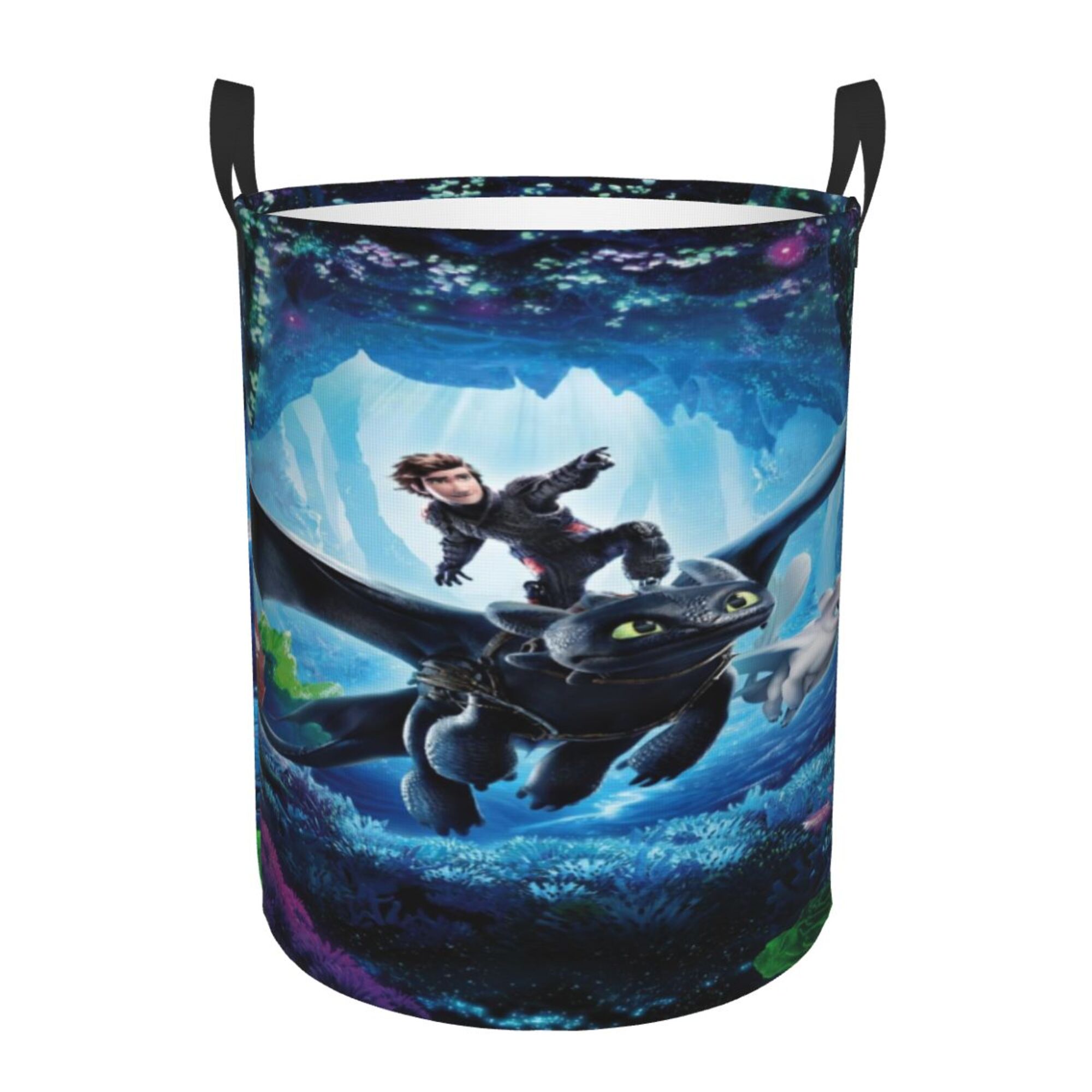 How To Train Your Dragon Toothless Large Laundry Hamper Basket Durable ...