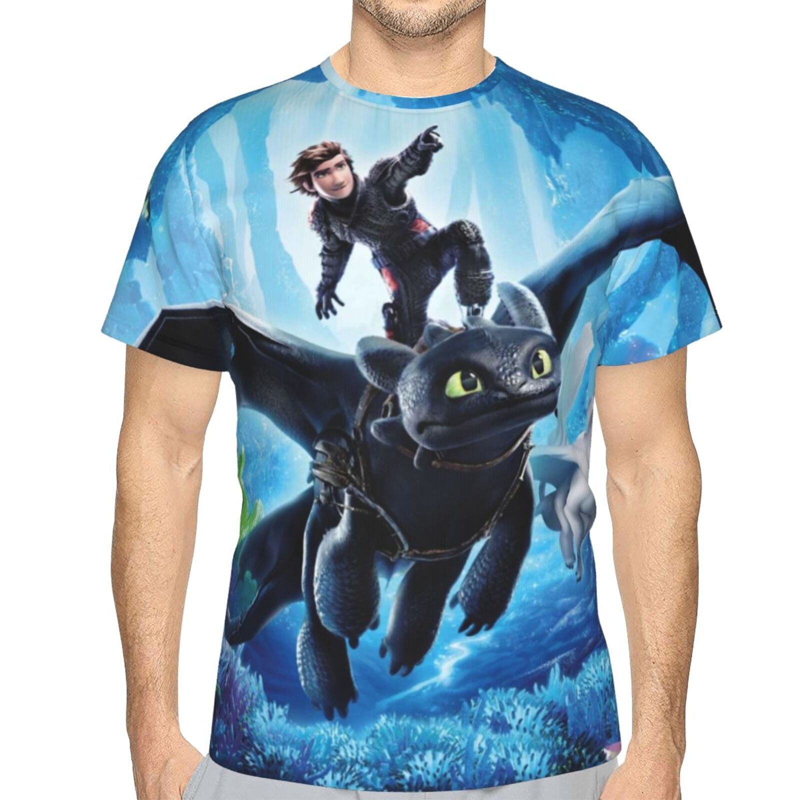 How To Train Your Dragon Unisex 3d Pattern Printed Short Sleeve T ...