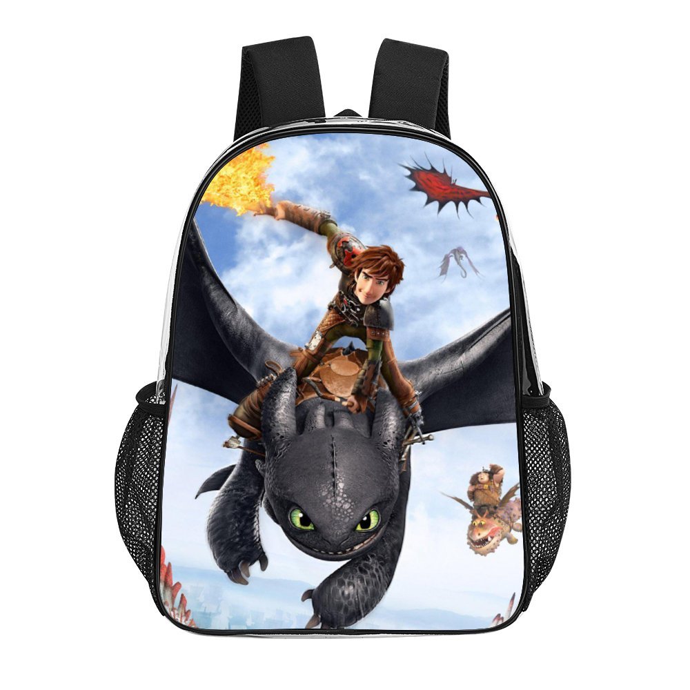 How To Train Your Toothless Dragon Clear Backpack 17 Inch Transparent ...