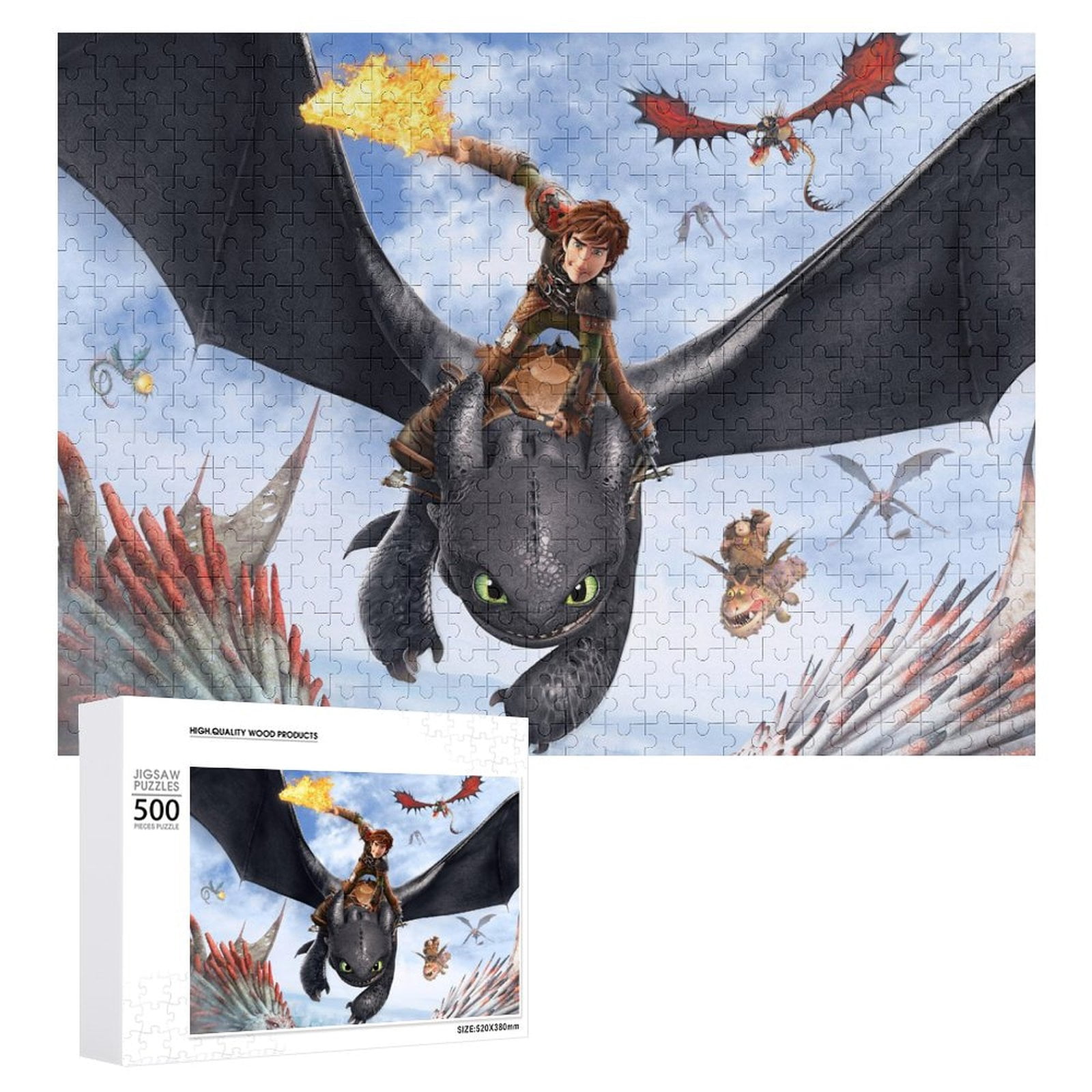How To Train Your Toothless Dragon Wooden Jigsaw Puzzles Accessories ...