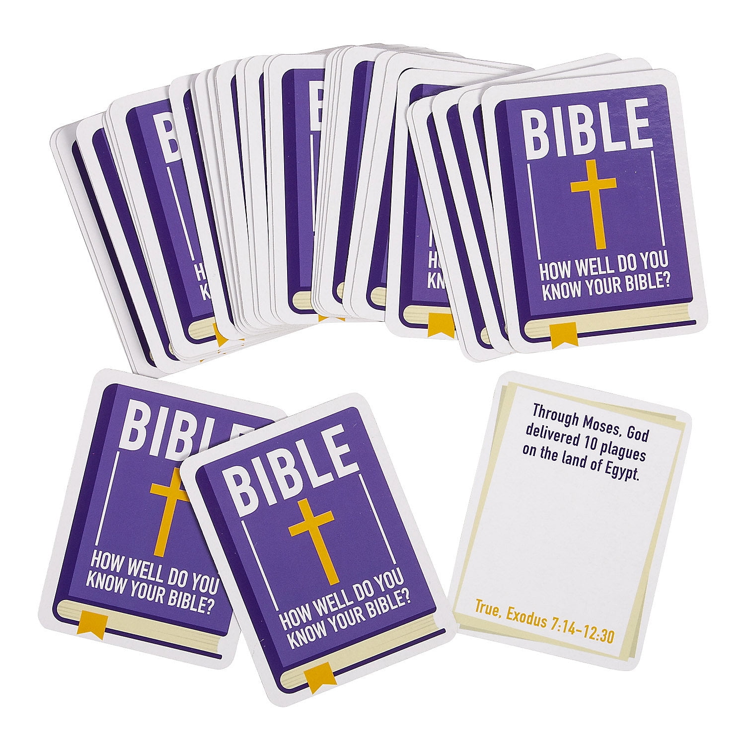 How Well Do You Know Your Bible? Cards, Educational, Party Supplies, 36 ...