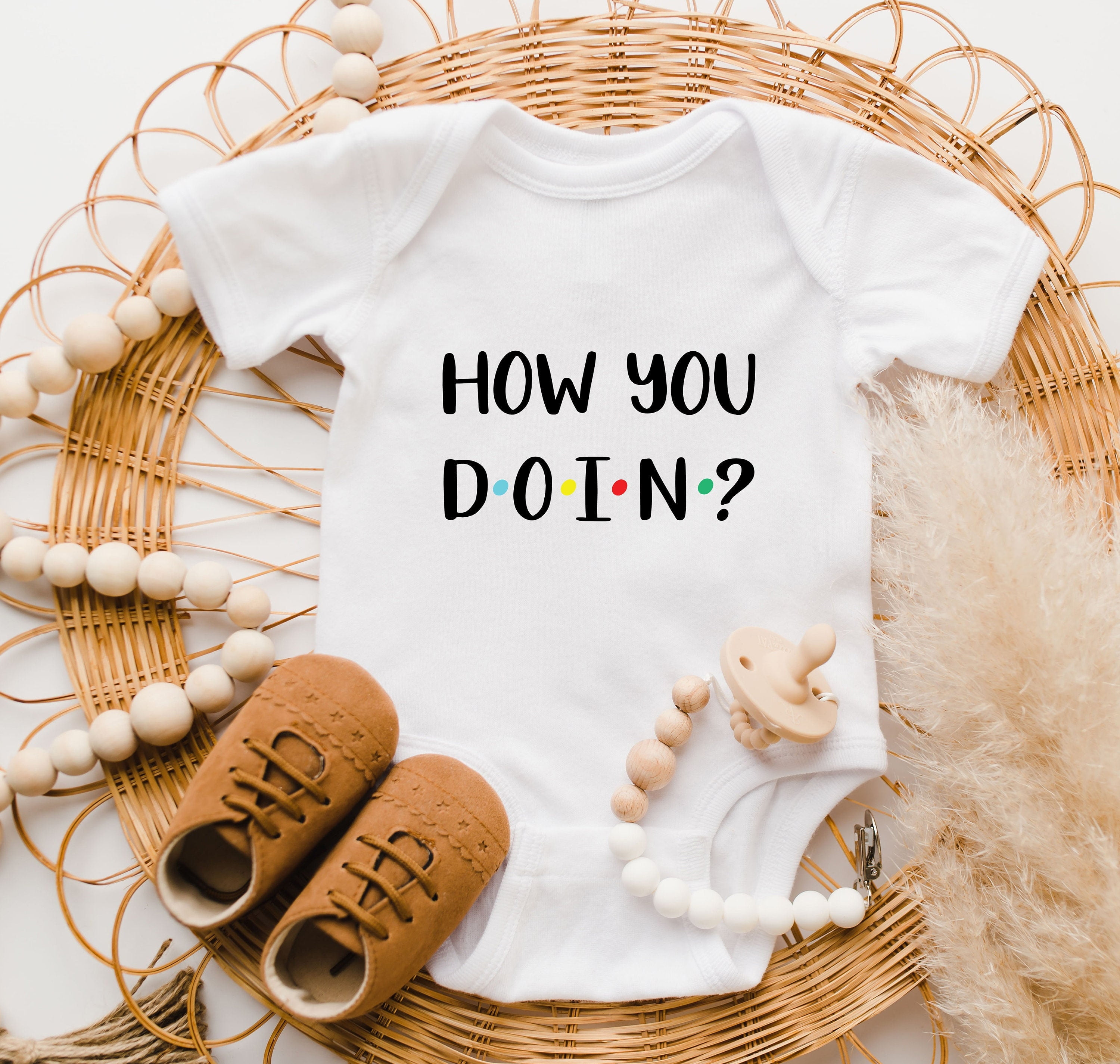 How You Doin Onesie, Tv Show Baby Onesie, Funny Baby Bodysuit, Joey ...