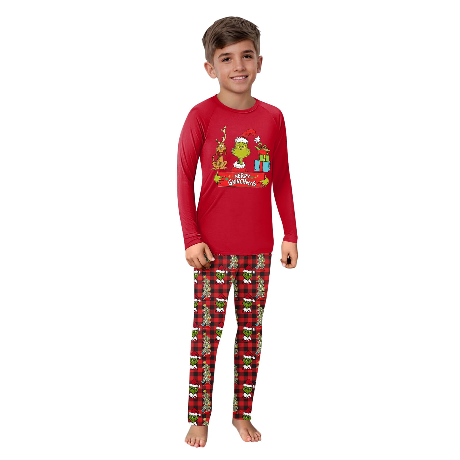 How the Gri-nch Stole Christmas Lights Matching Family Pajama Set Kids ...